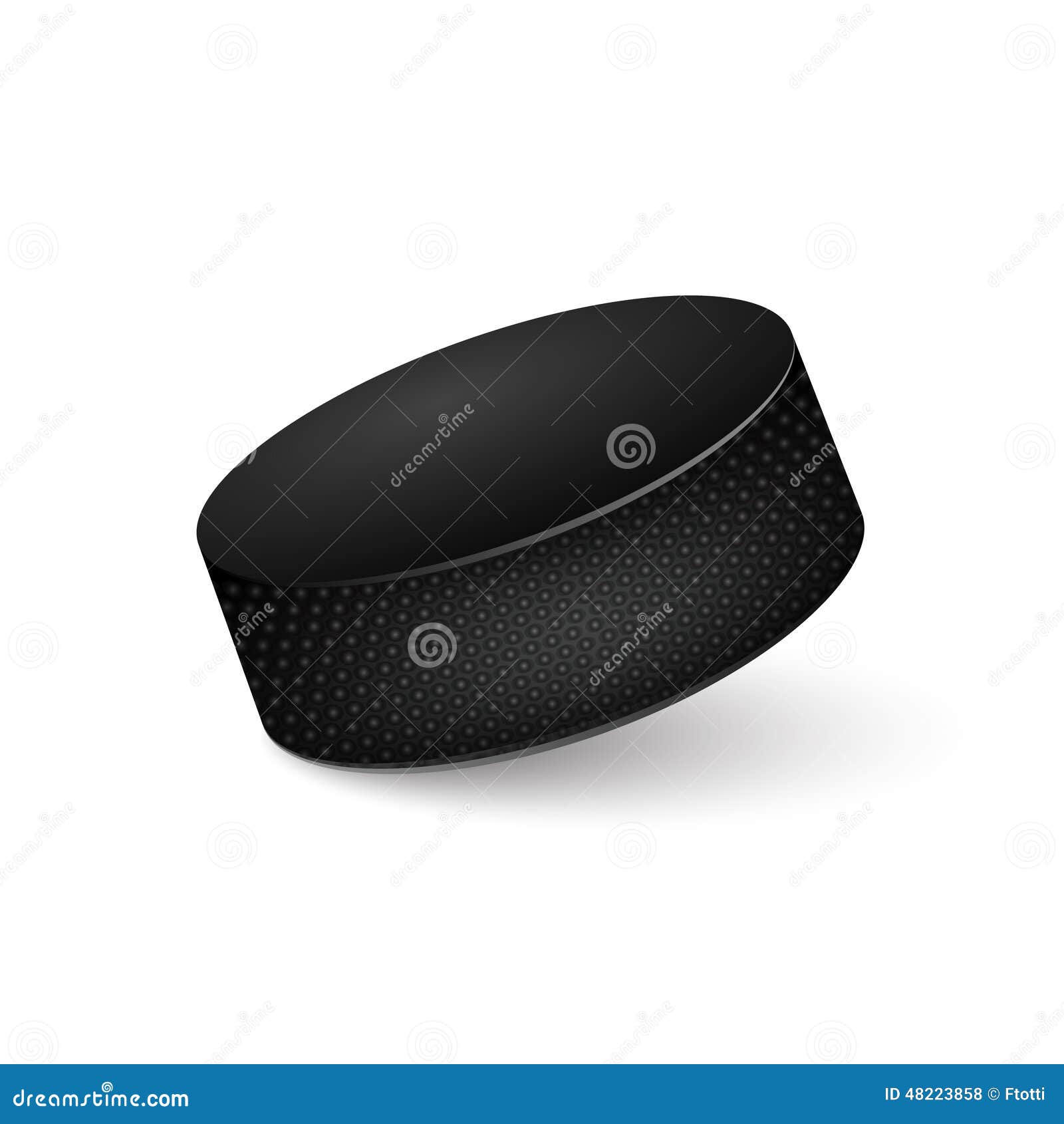 Ice Hockey Puck on a White Background Stock Vector - Illustration of ...
