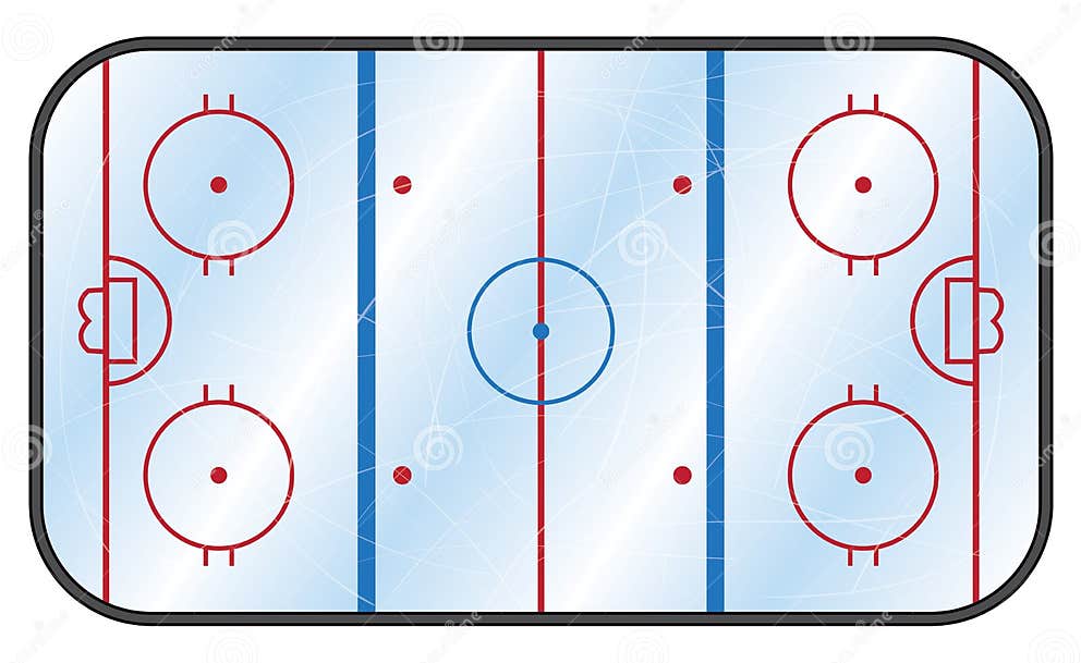 Ice Hockey Rink stock vector. Illustration of hockey - 28598095