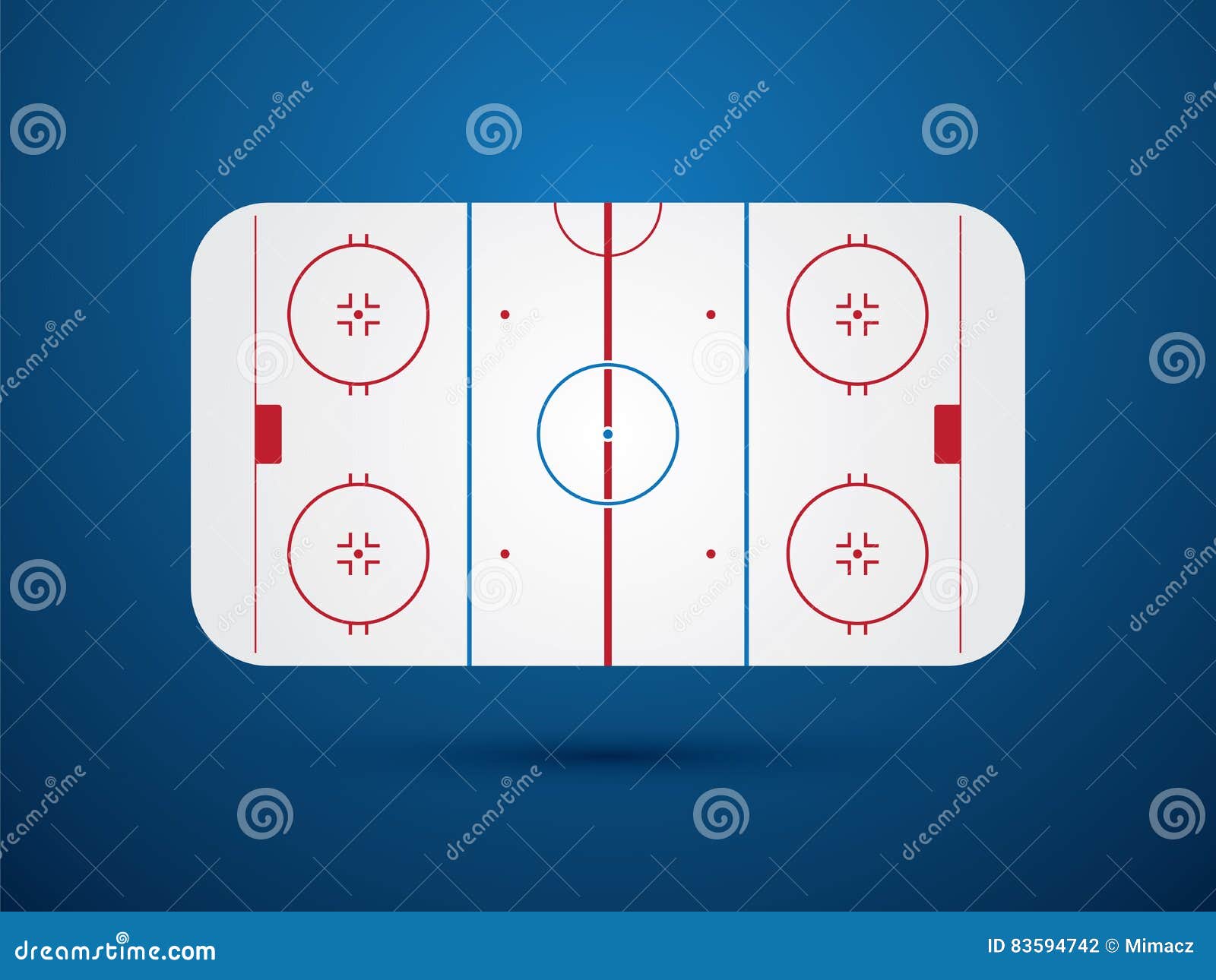 Ice hockey rink stock illustration. Illustration of cold - 83594742