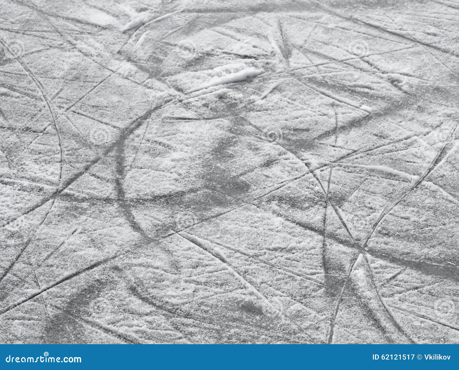 Ice Hockey Rink Surface Backround, Skate Marks Texture Stock Image ...