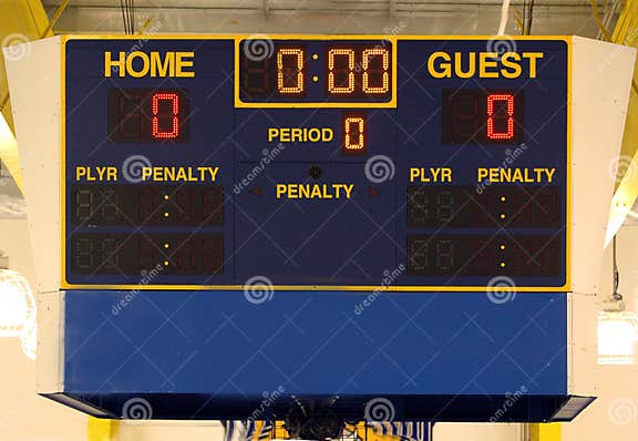 Ice hockey scoreboard stock photo. Image of scoreboard - 1968244