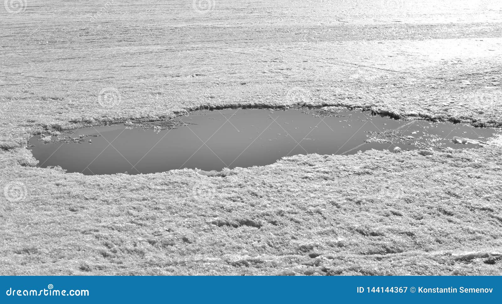 Ice with hole stock image. Image of beautiful, danger - 144144367