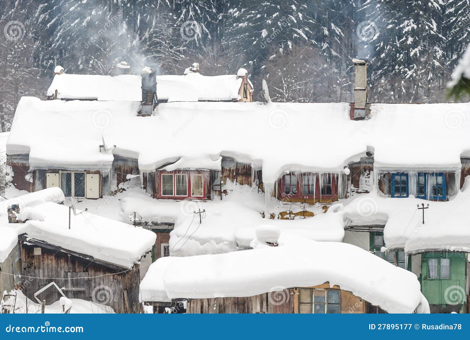 Ice houses stock image. Image of snow, landscape, mountain - 27895177
