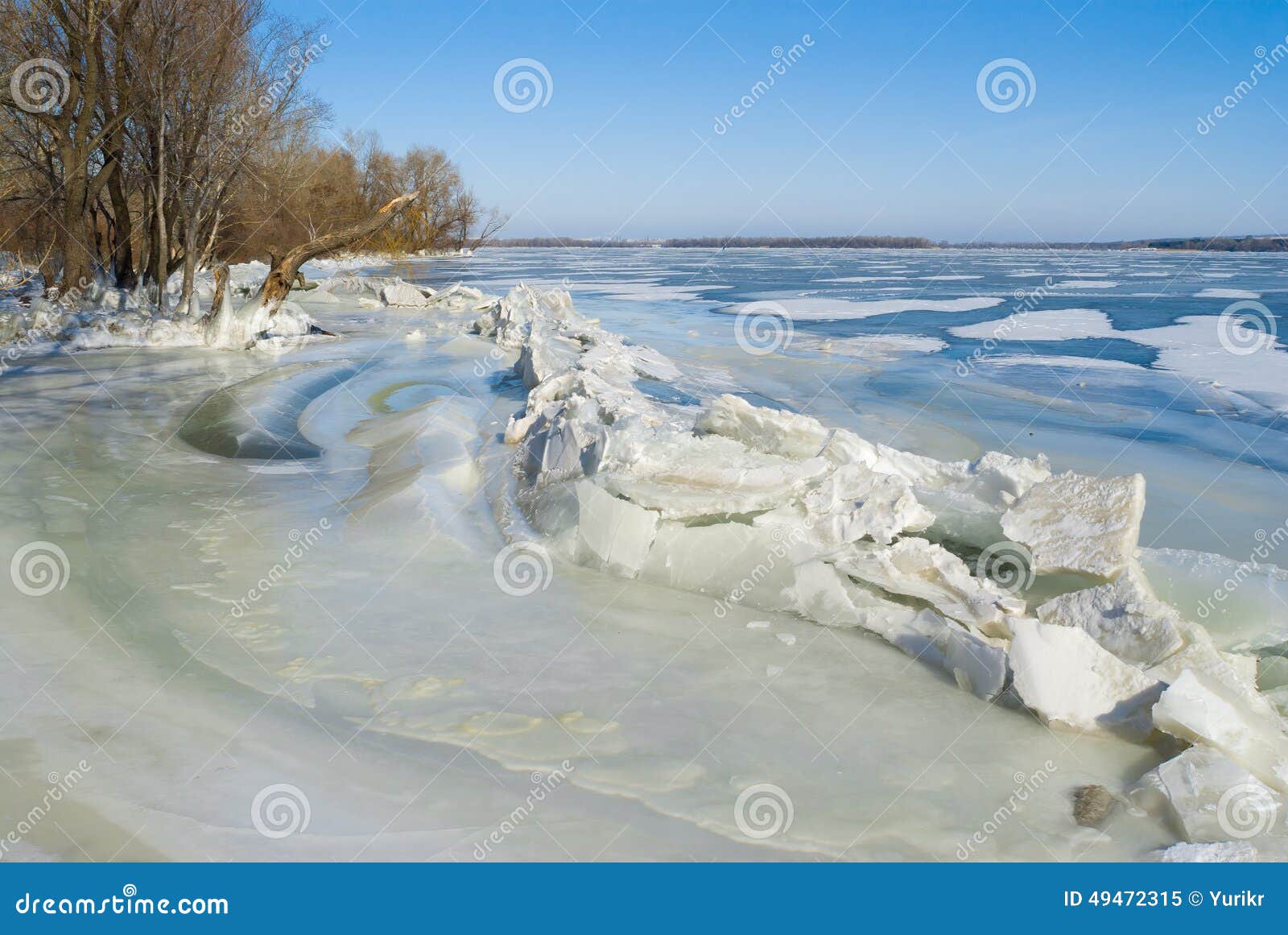 Ice hummock stock image. Image of cloudy, season, spot - 49472315