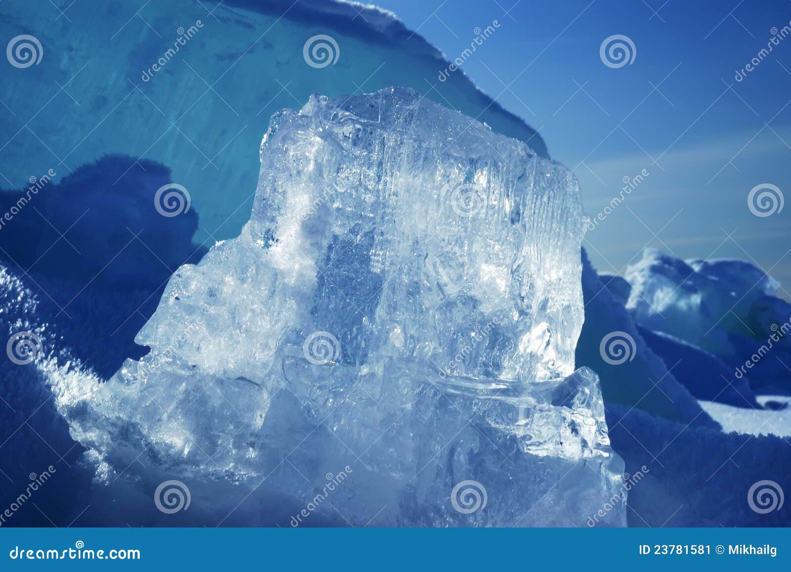 Ice hummocks stock image. Image of lake, hump, blue, block - 23781581