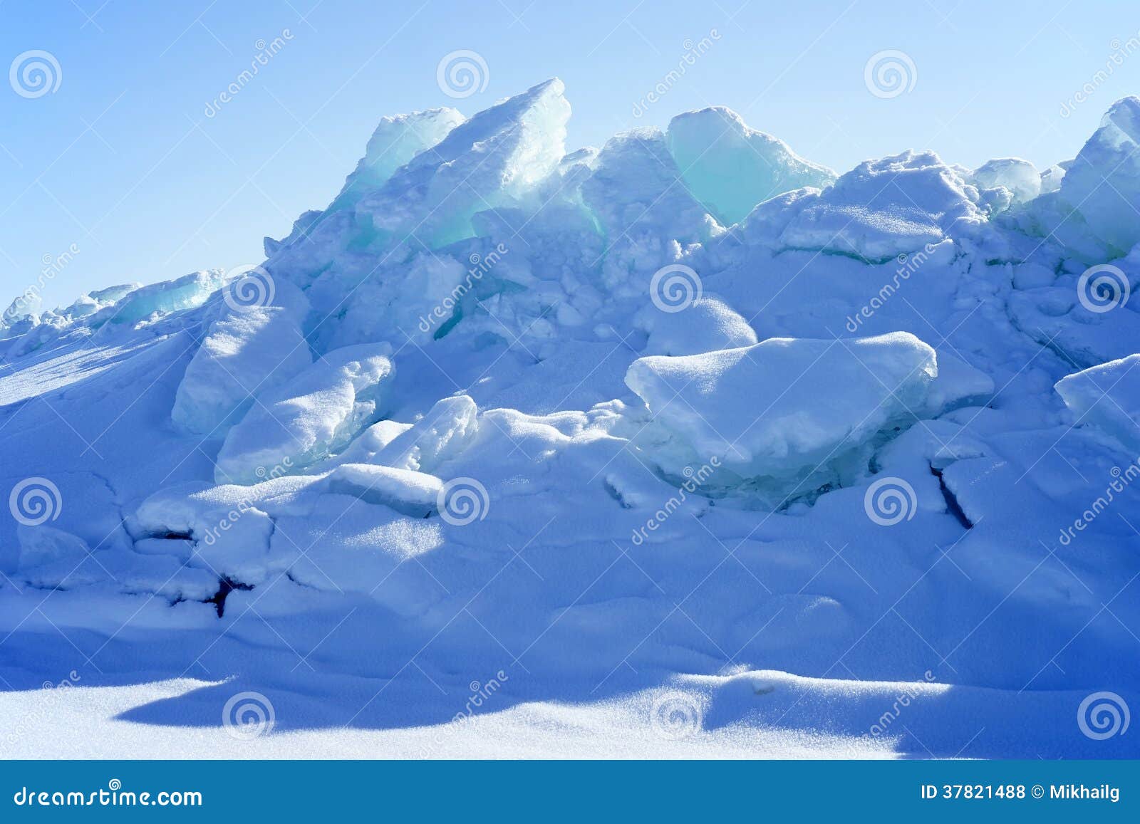 Ice hummocks stock photo. Image of iced, northern, cold - 37821488
