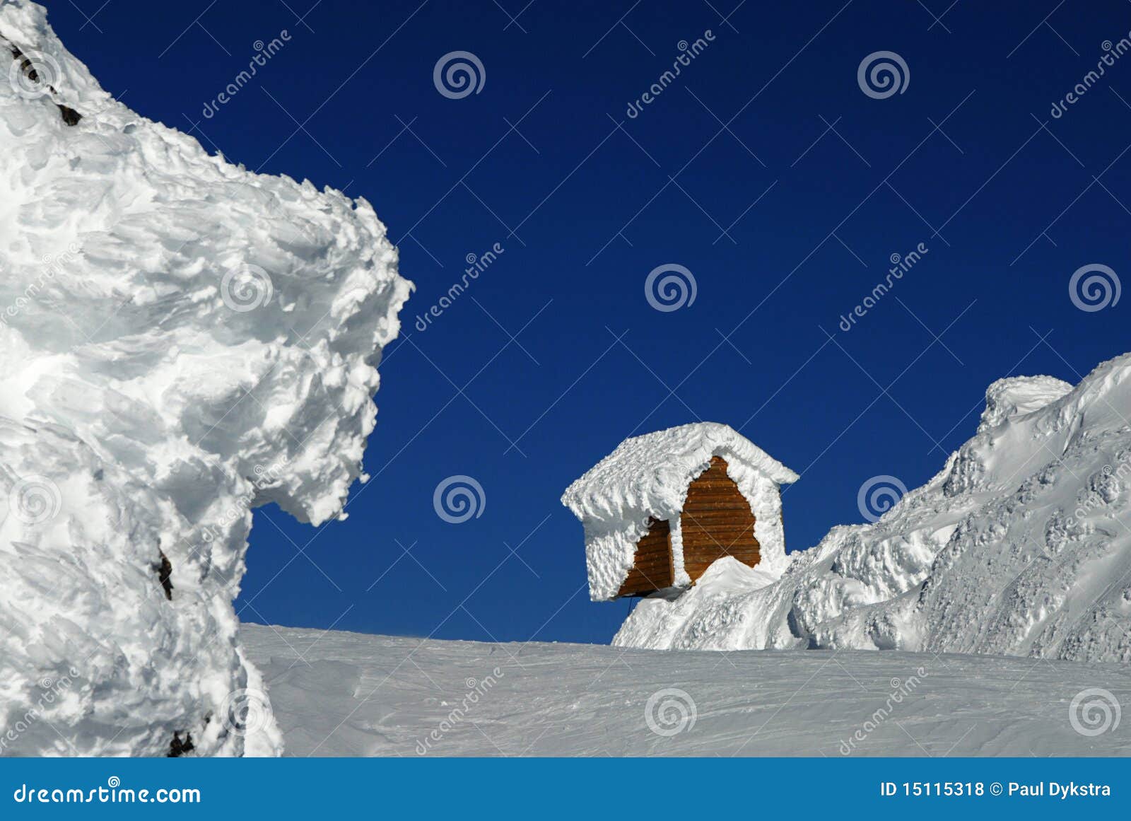 Ice Hut stock photo. Image of mountain, dredge, freezing - 15115318