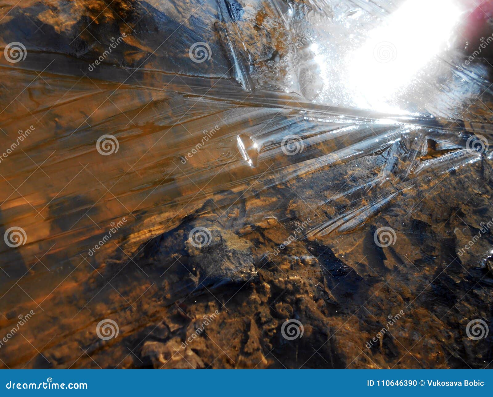 Ice stock photo. Image of light, transparent, smooth - 110646390