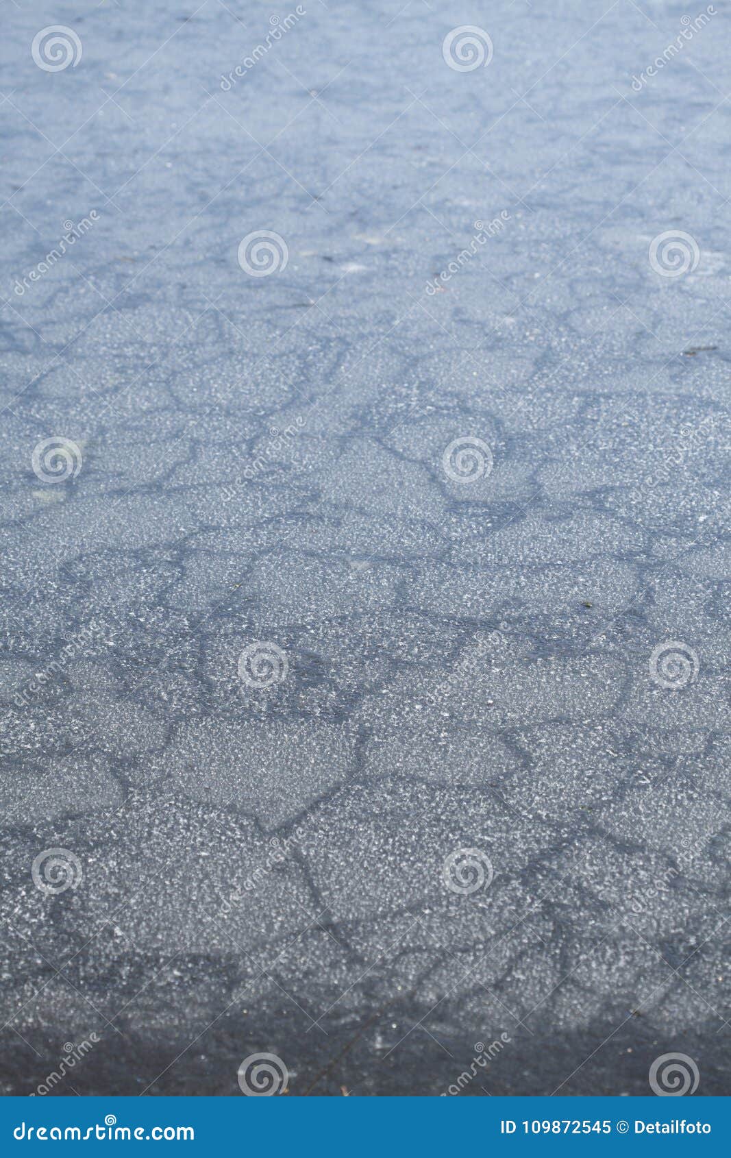 Ice on an icebound lake stock image. Image of pieces - 109872545