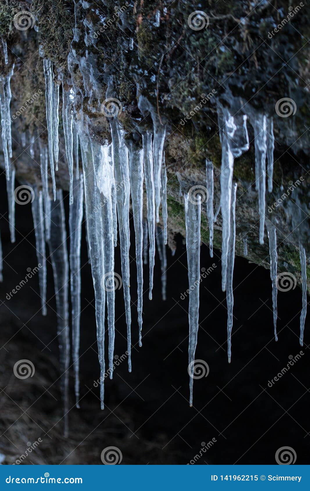 Ice, icicles in water stock image. Image of icicle, abstract - 141962215