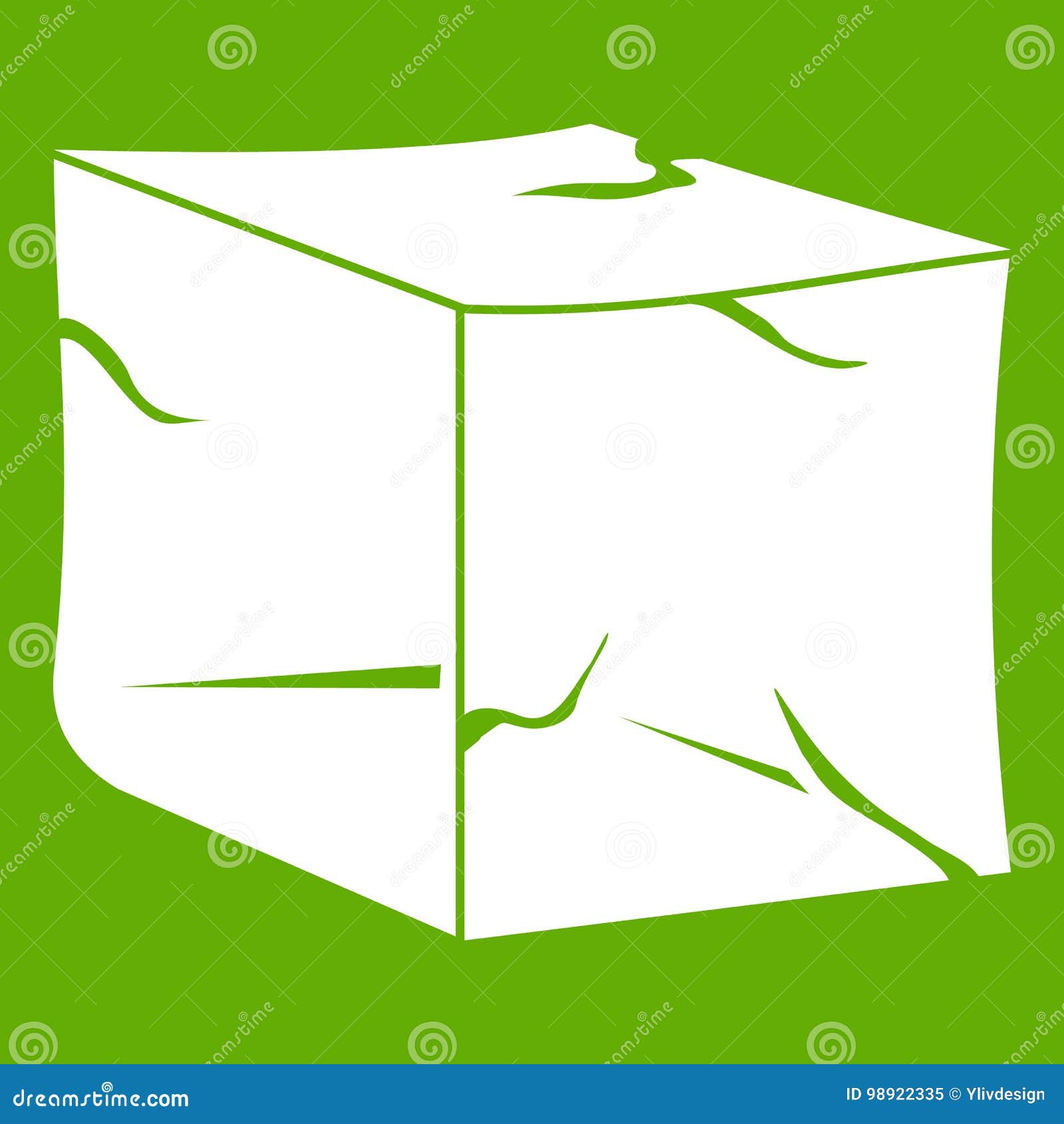 Ice icon green stock vector. Illustration of south, melted - 98922335