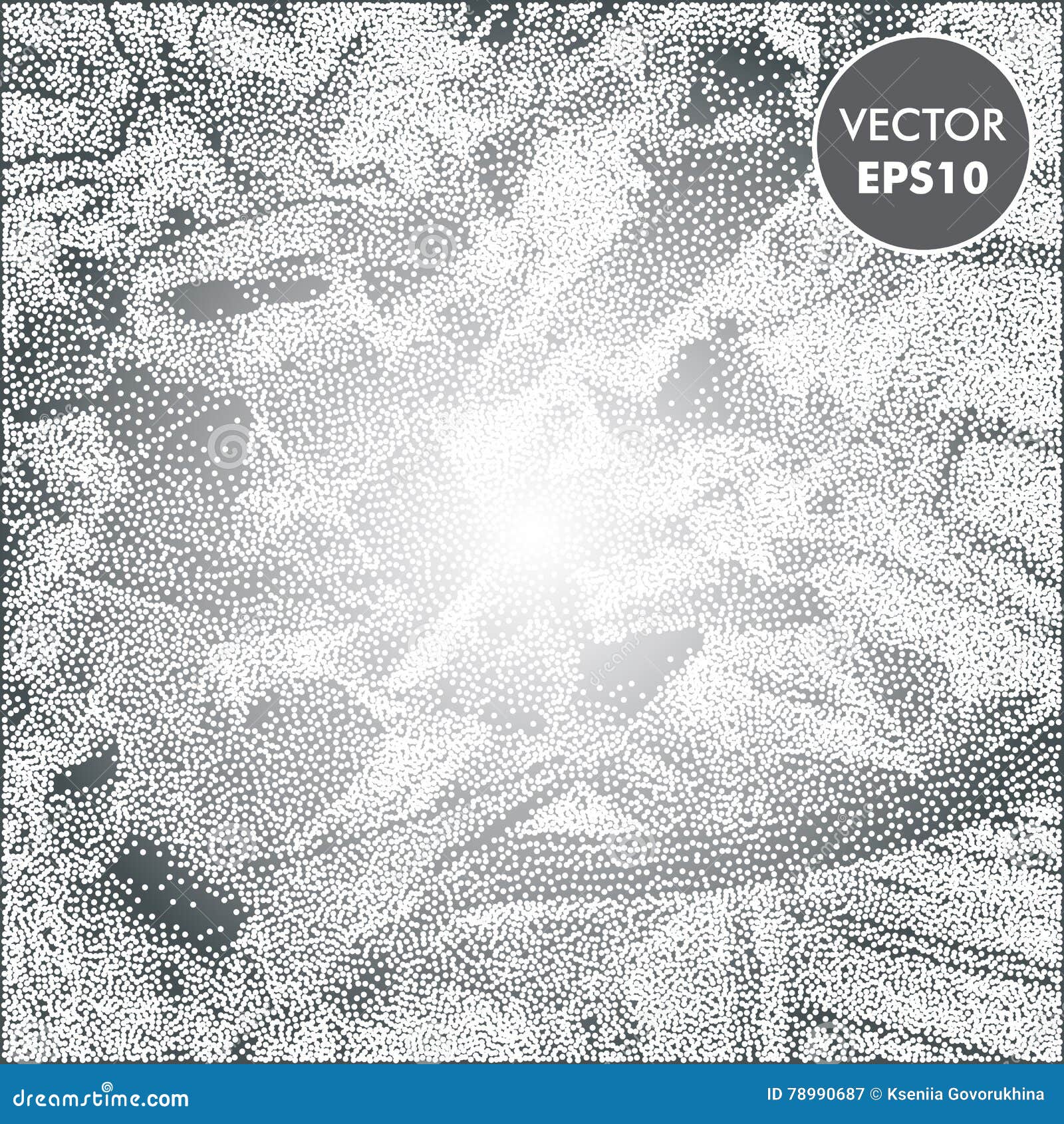 Ice Illustration. Frosty Background. Abstract Winter Silver Texture ...