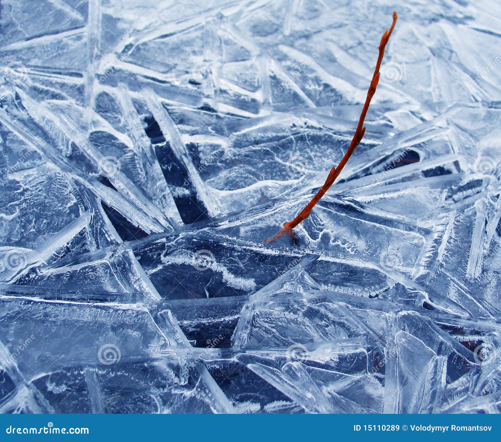 Ice and its reflection stock image. Image of reflection - 15110289