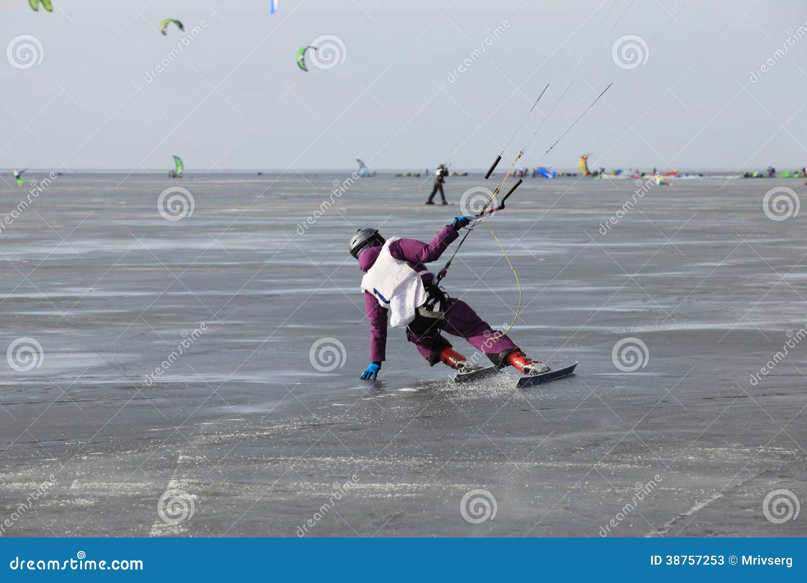Ice kiting stock image. Image of activity, winter, vacations - 38757253