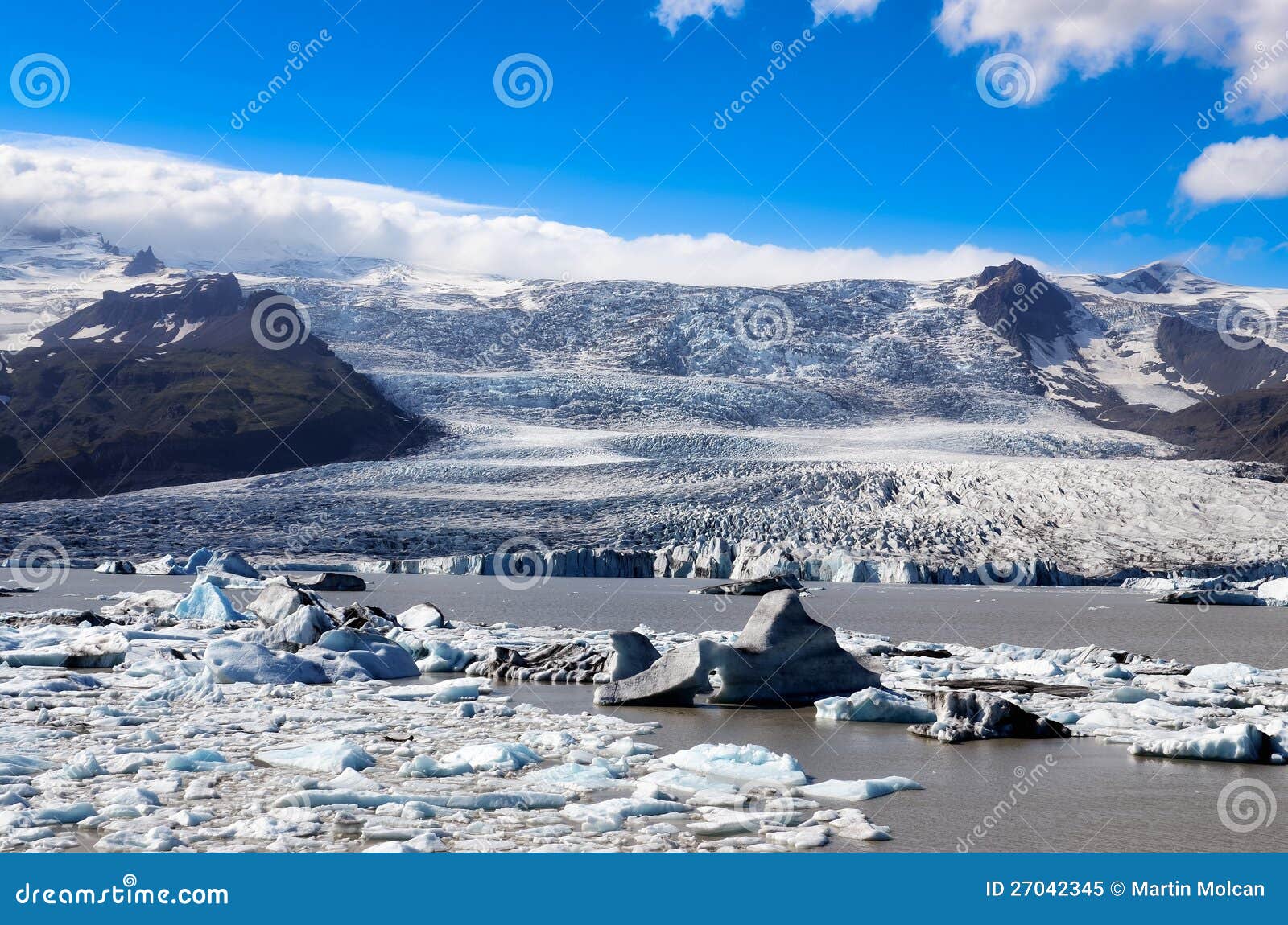 Ice Lagoon and Iceberg Lake, Iceland Stock Image - Image of calm ...