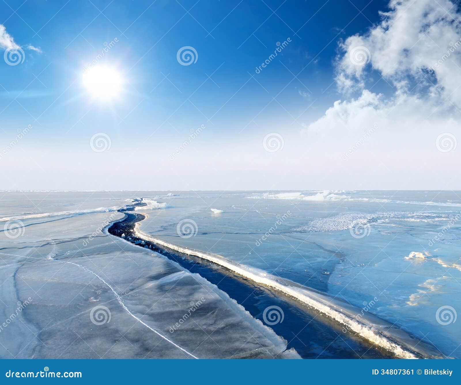 Ice landscape stock image. Image of cold, clear, landscape - 34807361