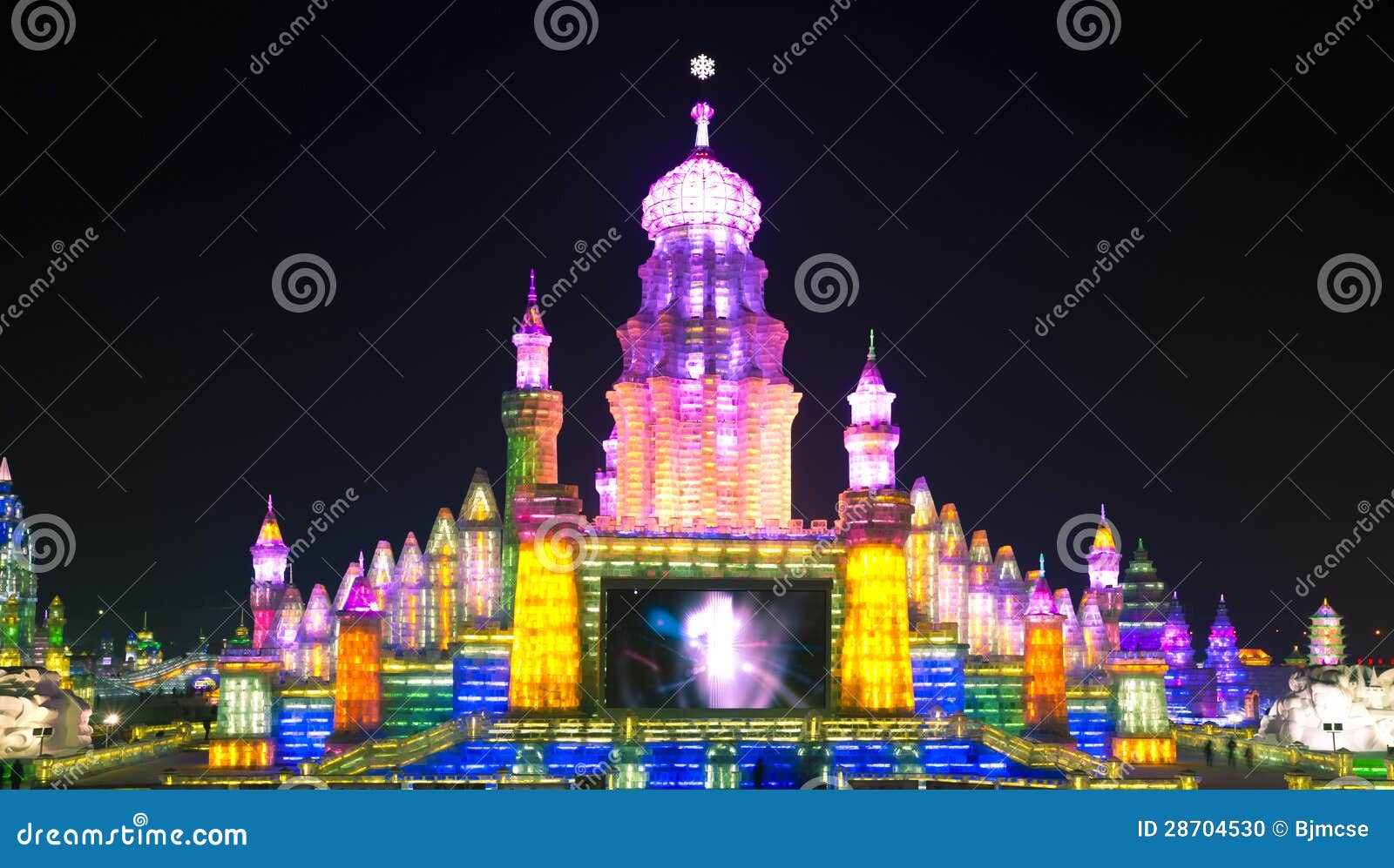 Ice lantern palace china stock photo. Image of delightful - 28704530