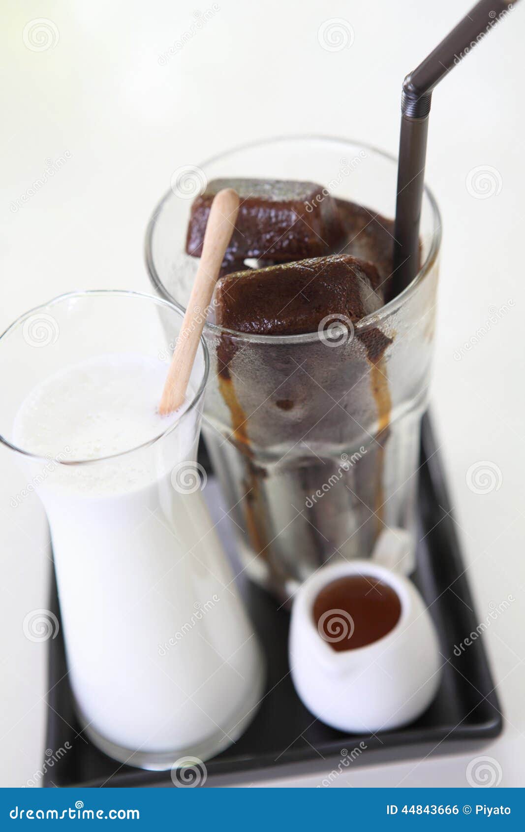 Ice latte coffe stock photo. Image of frozen, white, foam - 44843666