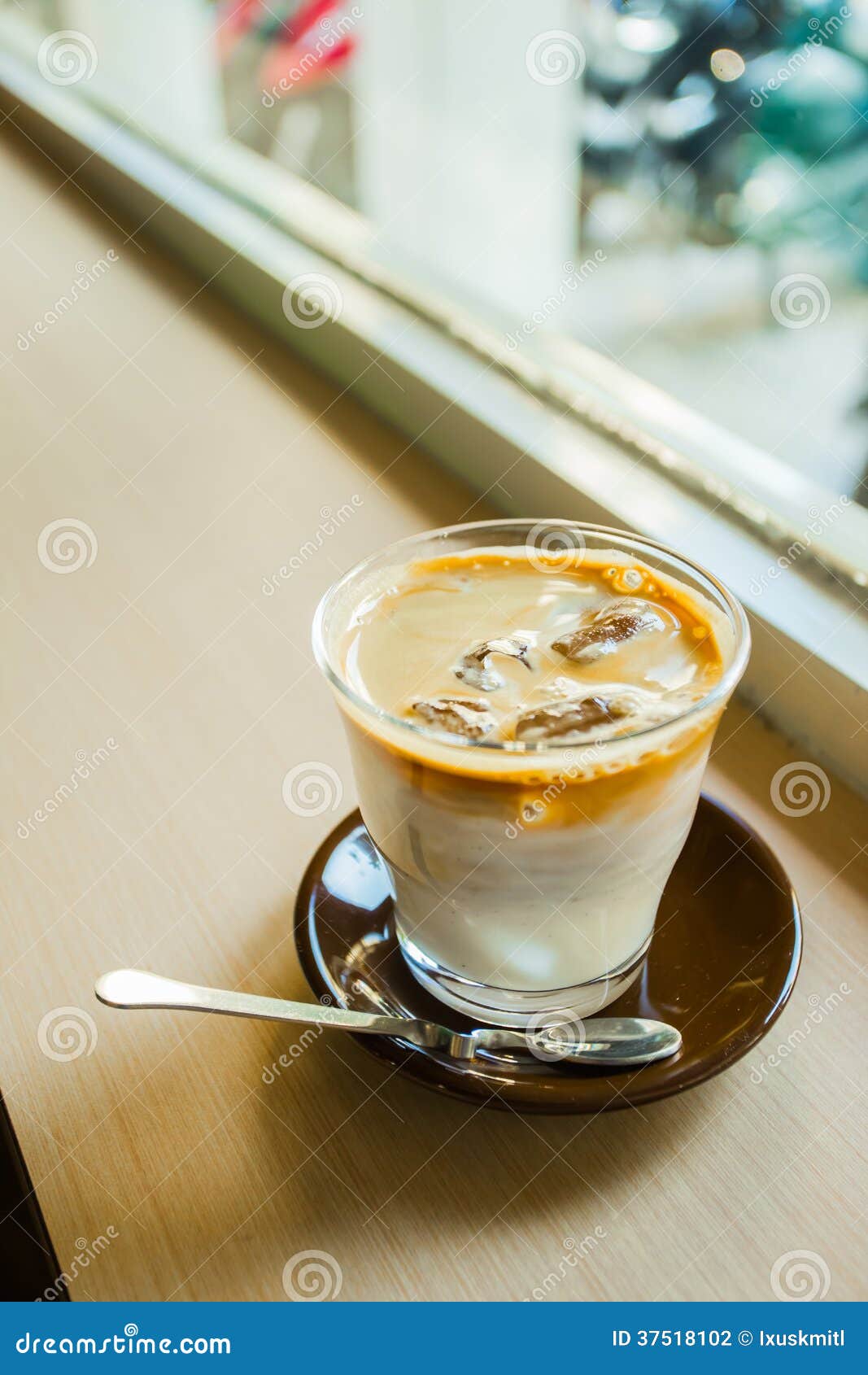Ice Latte stock photo. Image of white, coffee, milk, closeup - 37518102