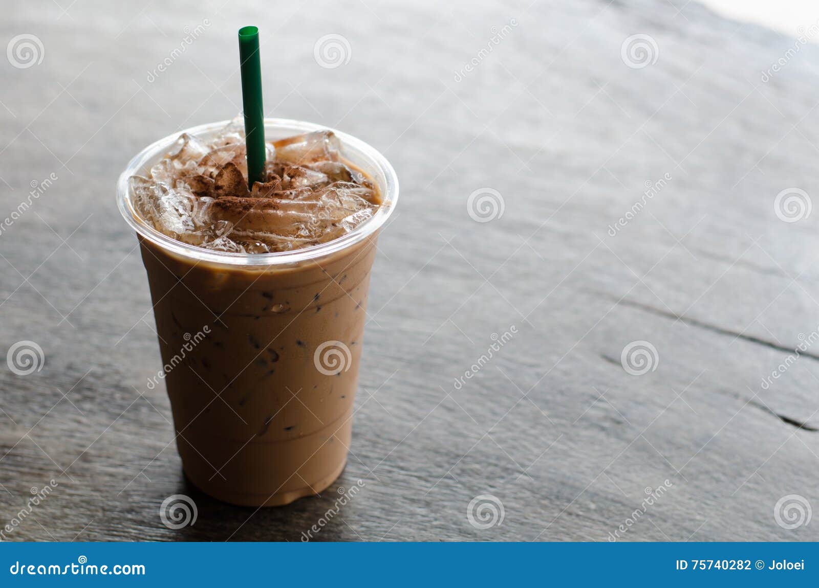 Ice latte coffee stock photo. Image of latte, dessert - 75740282