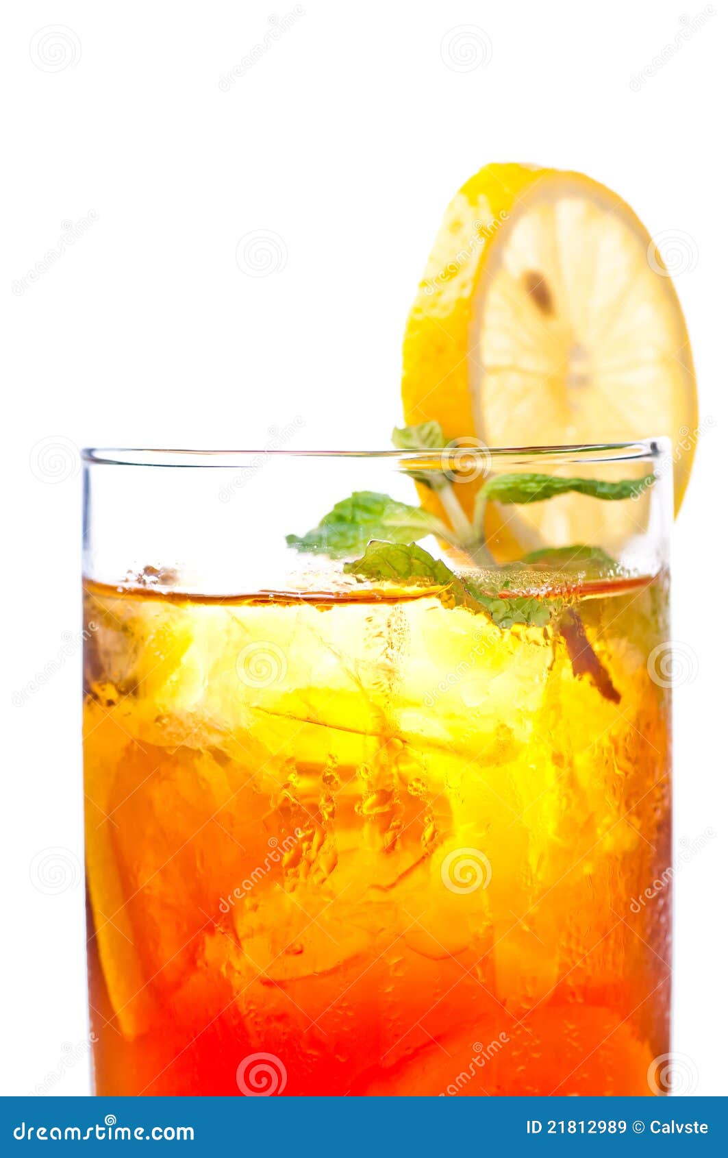 Ice lemon tea close up stock image. Image of piece, cube - 21812989
