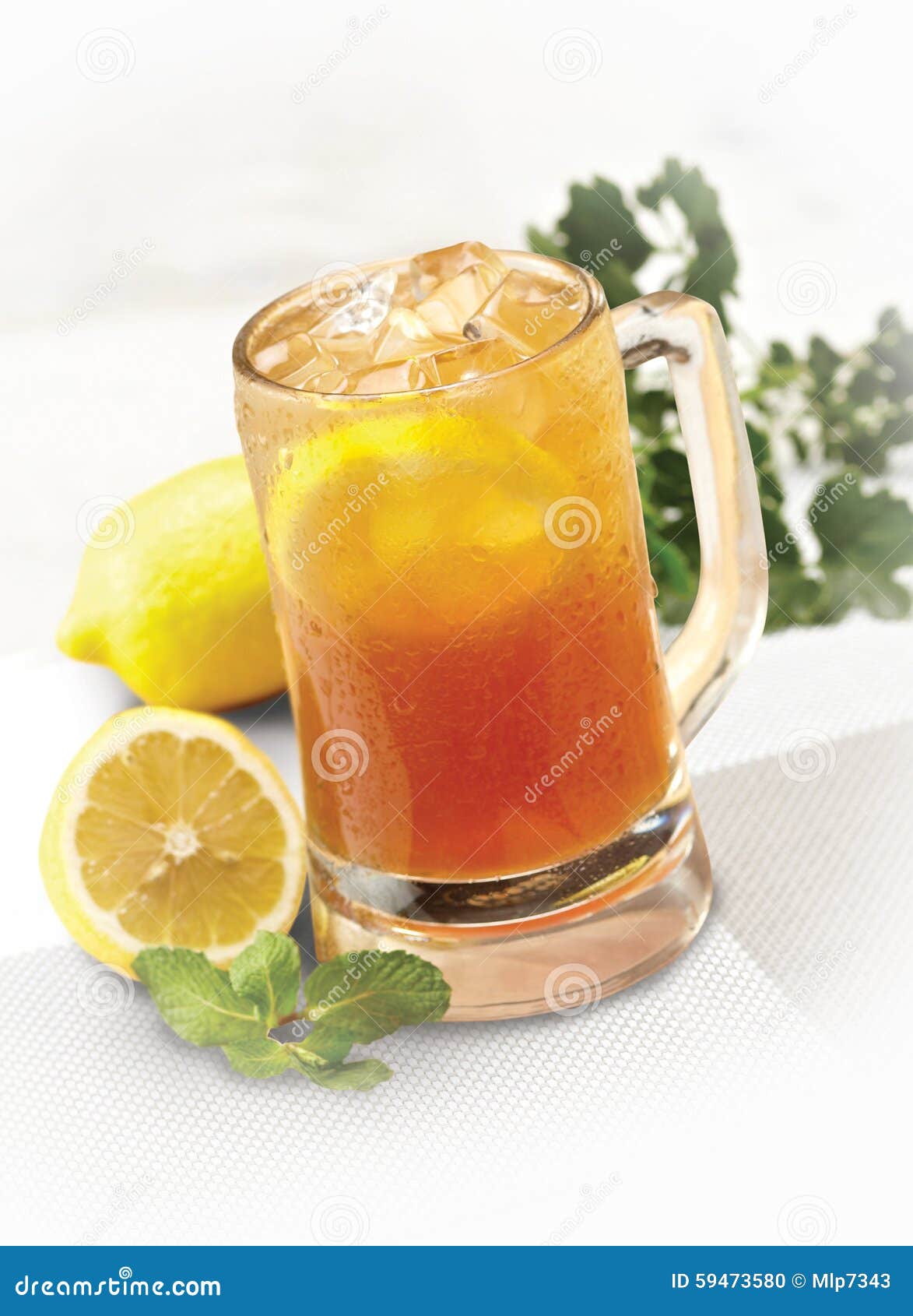 Ice lemon tea stock photo. Image of beverage, lemonade - 59473580