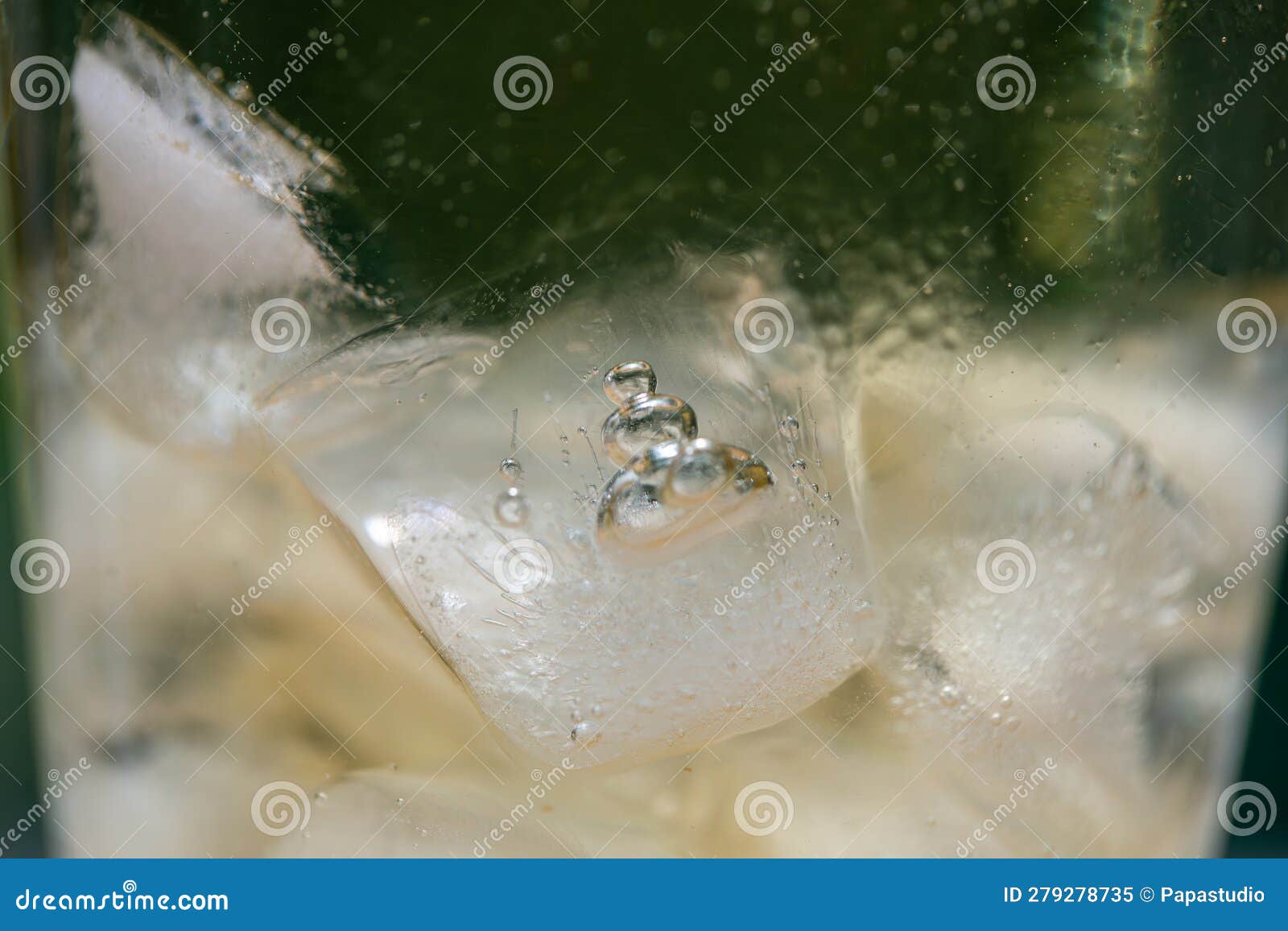 Ice Liquid in the Glass. Ice Cube Stock Image - Image of beverage ...