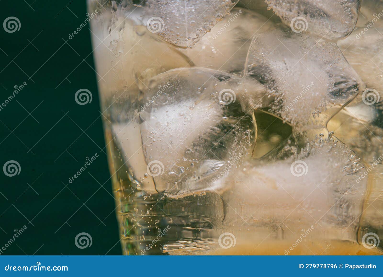 Ice Liquid in the Glass. Ice Cube Stock Photo - Image of beverage ...