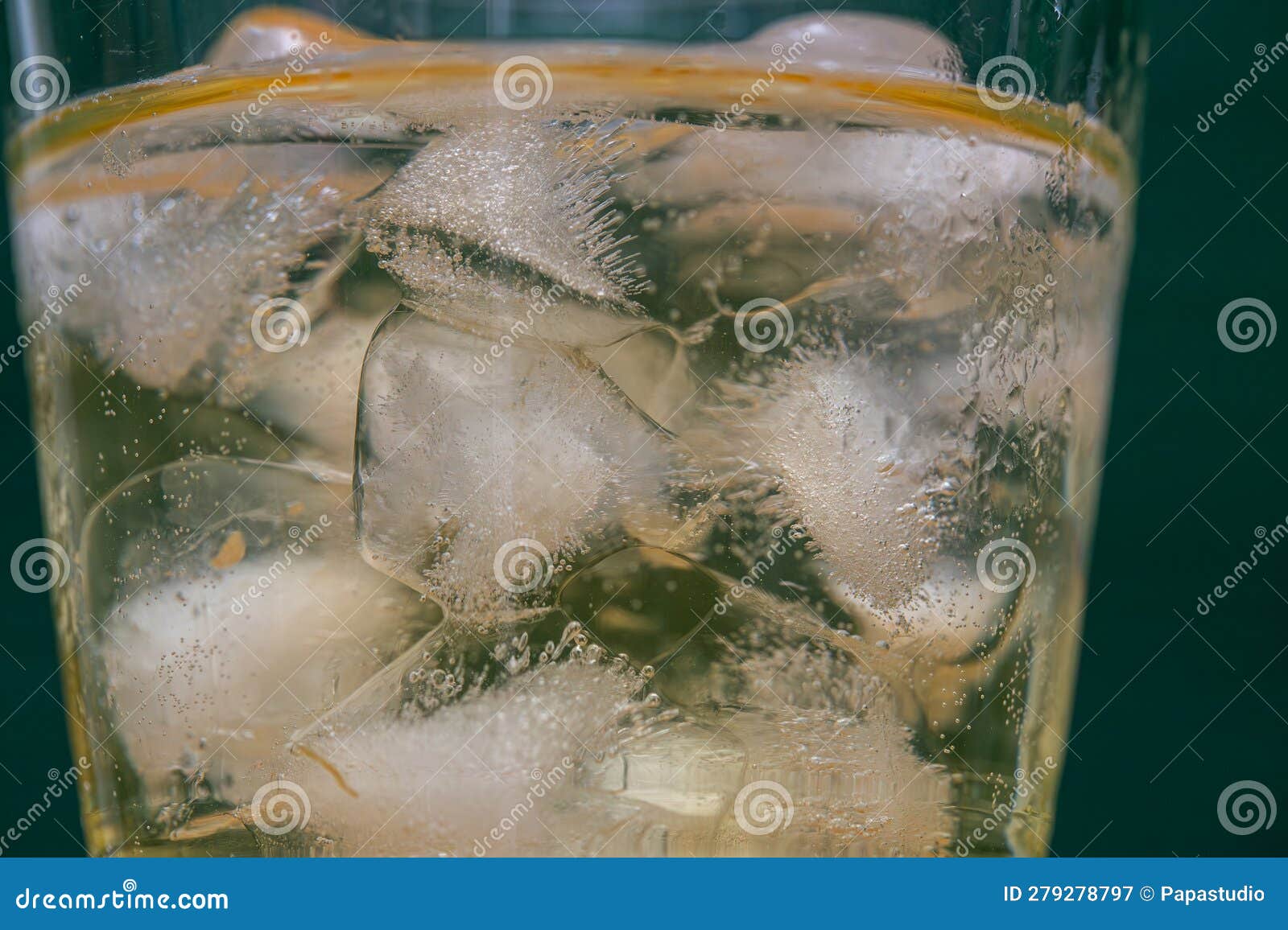 Ice Liquid in the Glass. Ice Cube Stock Image - Image of freshness ...