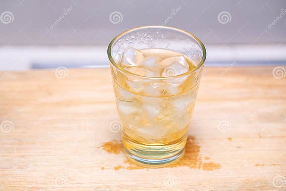 Ice Liquid in the Glass. Ice Cube Stock Photo - Image of freshness ...