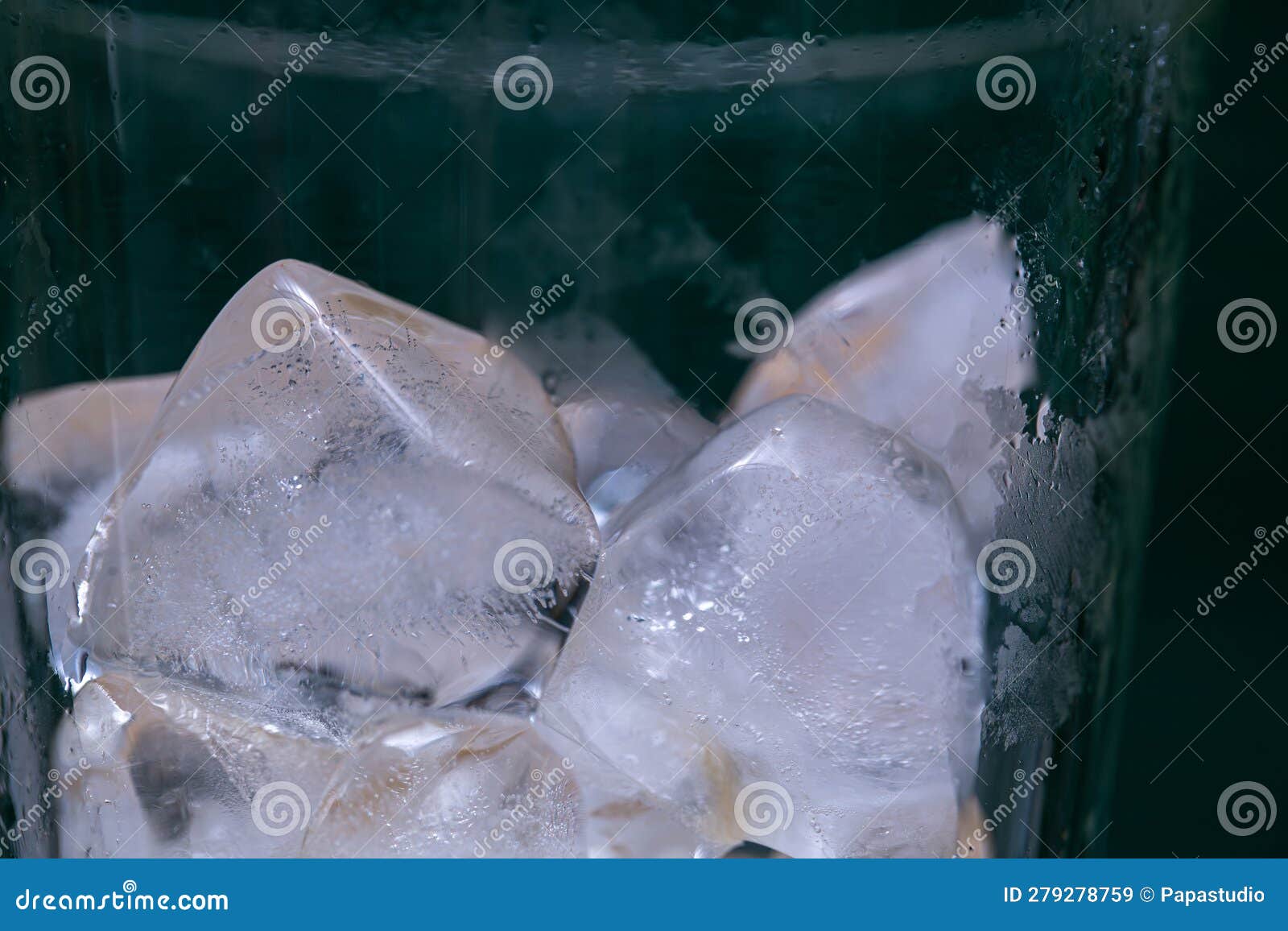 Ice Liquid in the Glass. Ice Cube Stock Image - Image of macro, danger ...