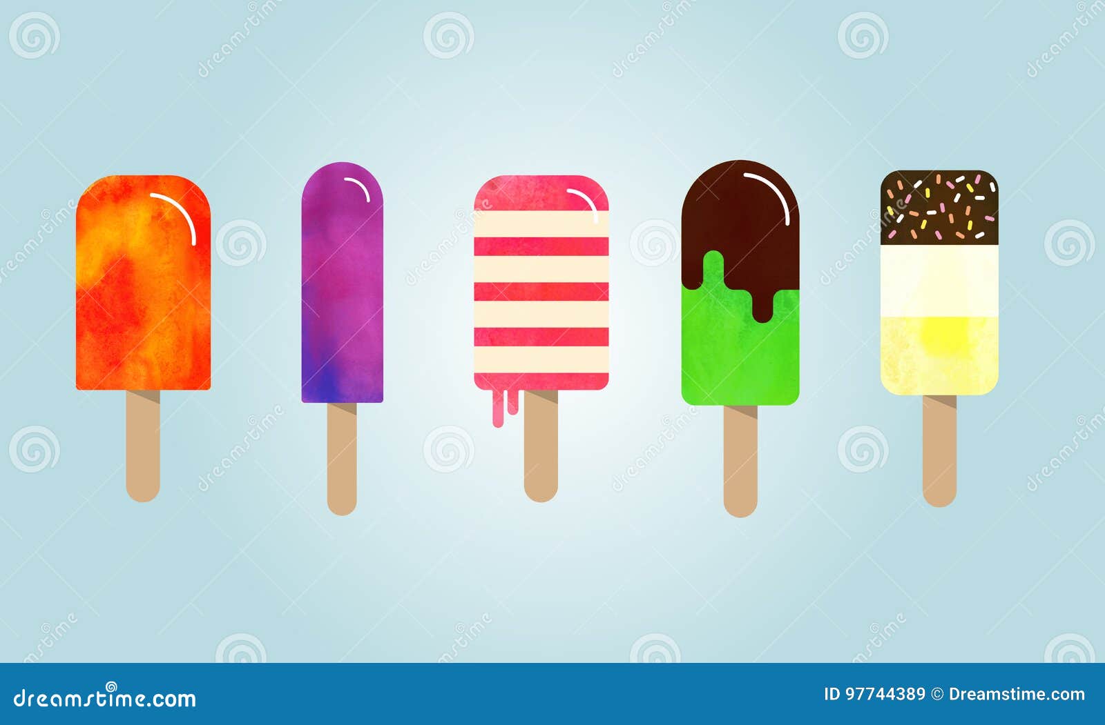 Ice Lollies Stock Illustrations – 727 Ice Lollies Stock Illustrations ...