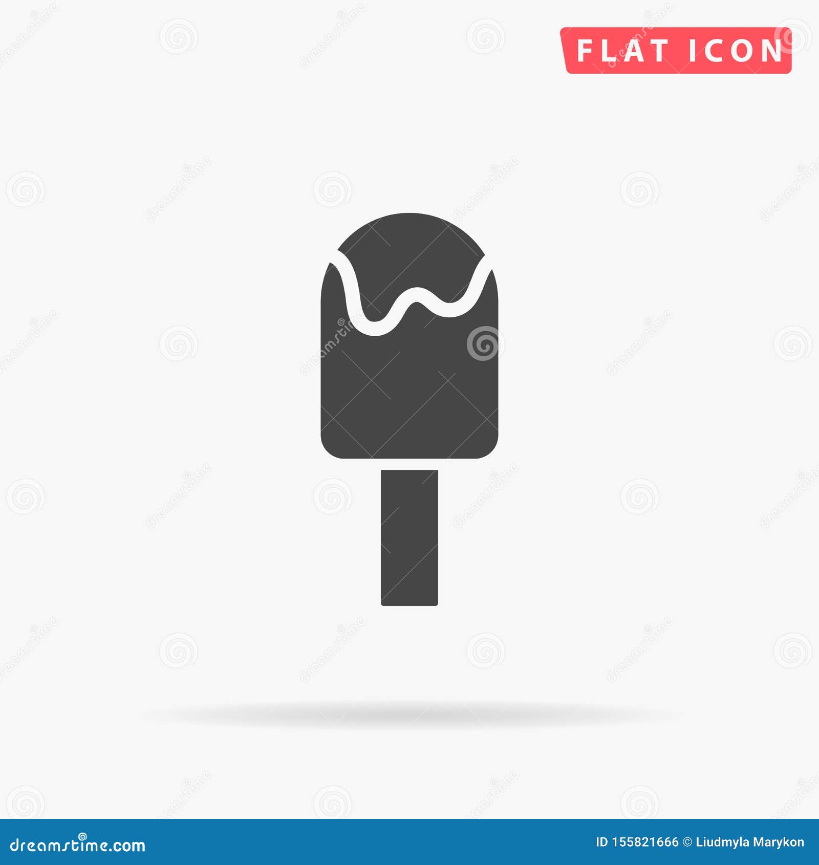 Ice Lolly, Ice Cream Icon Thin Line, Linear, Outline. Simple Sign ...