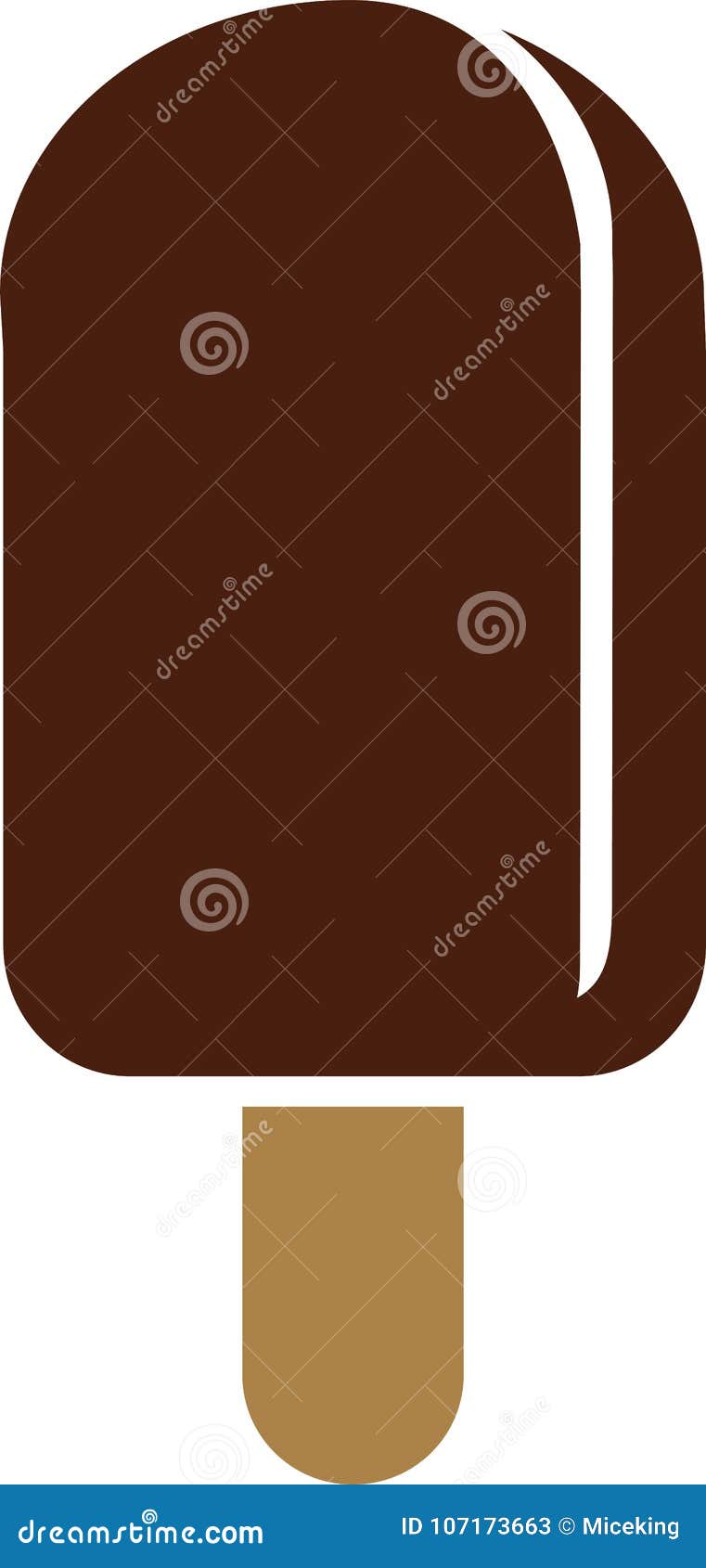 Ice lolly icon stock vector. Illustration of symbol - 107173663