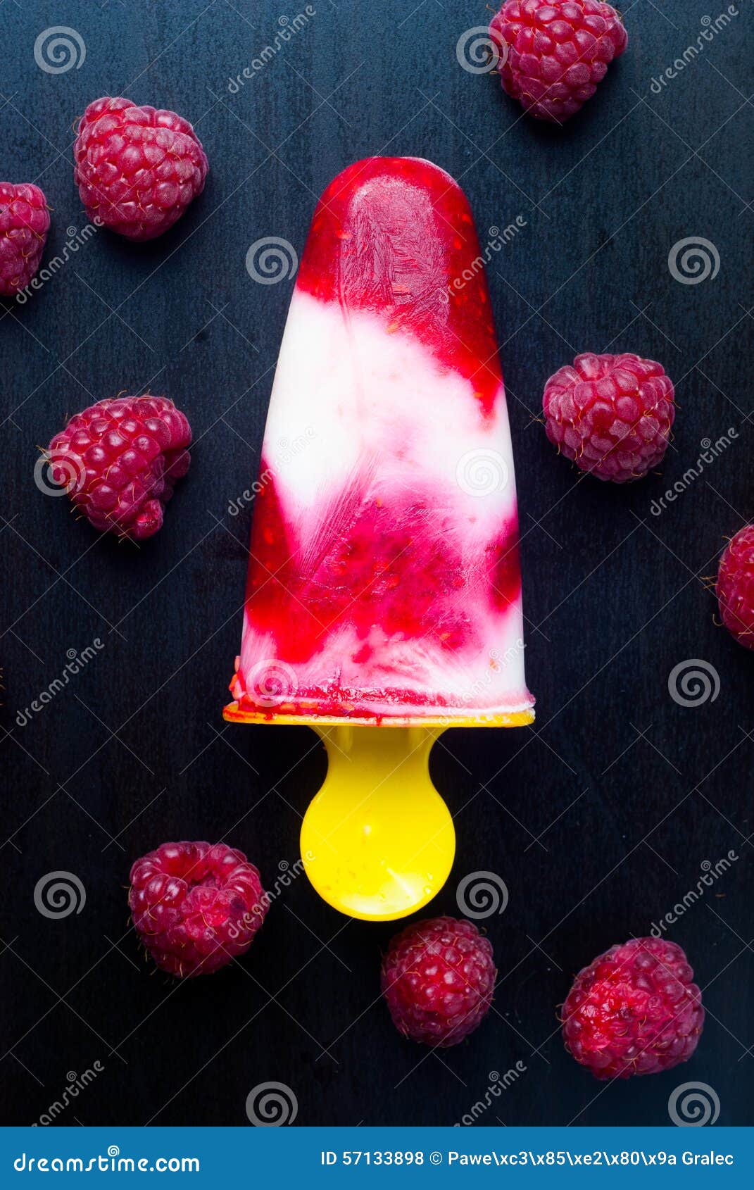 Ice lolly raspberries stock photo. Image of lolly, popsicle - 57133898