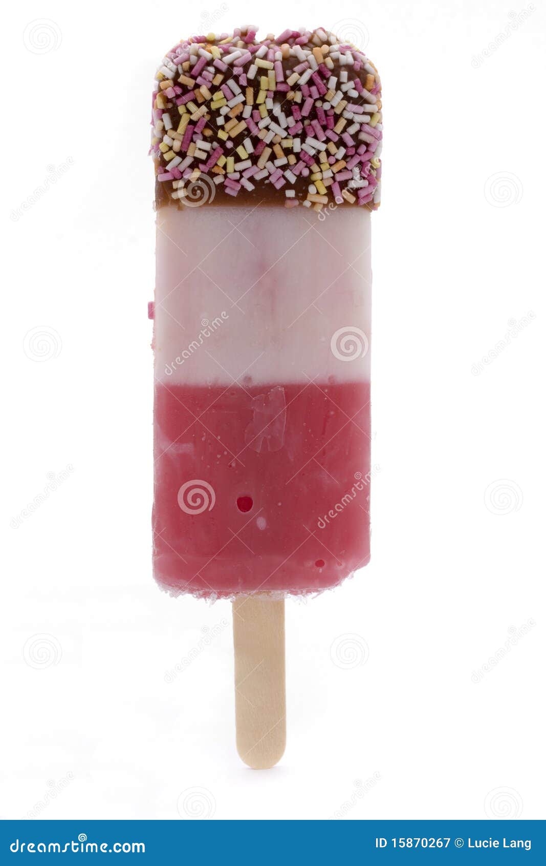 Ice Lolly With Sprinkles Over White Royalty Free Stock Photography ...