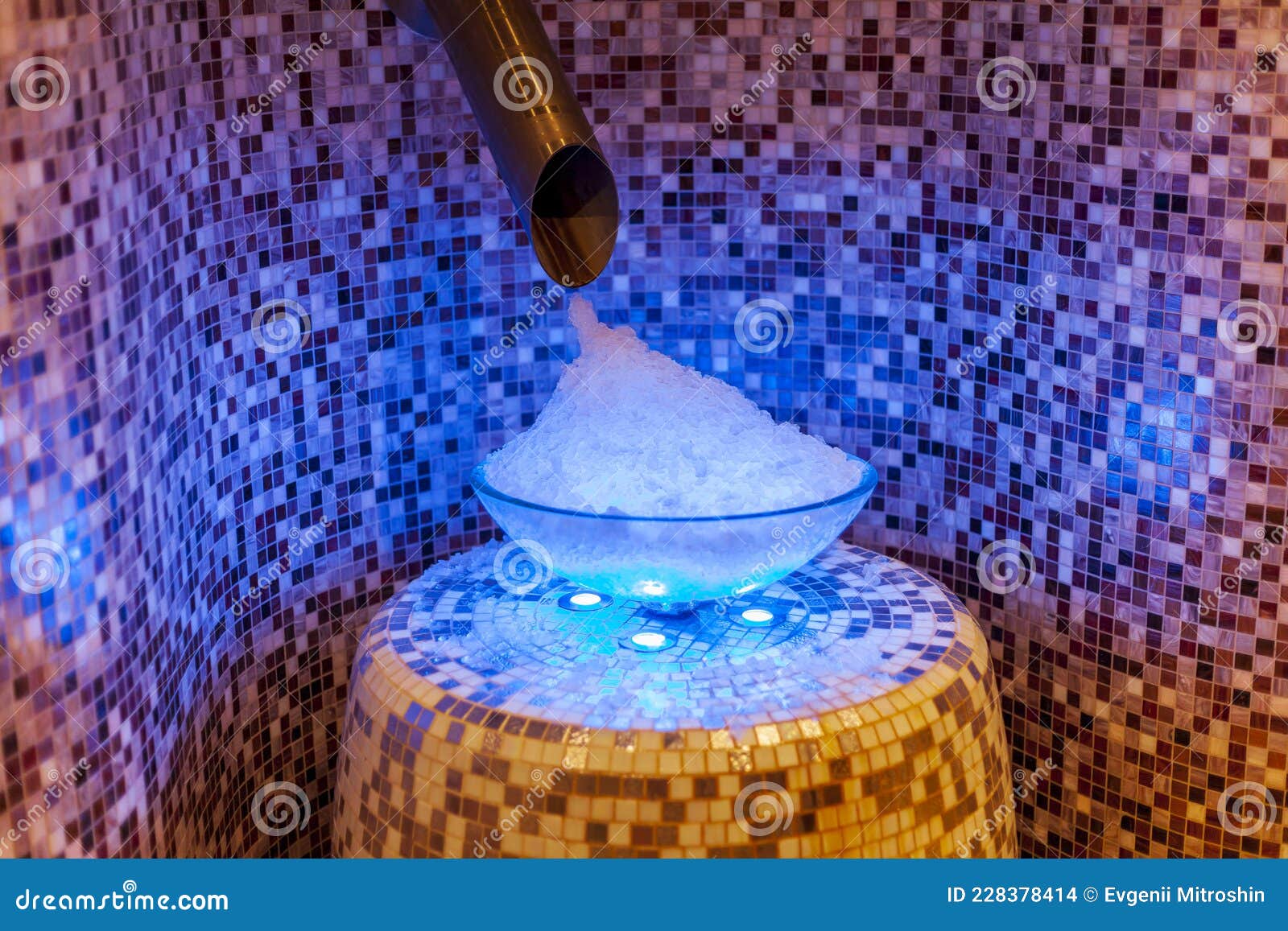 Ice machine in the spa stock photo. Image of closeup - 228378414