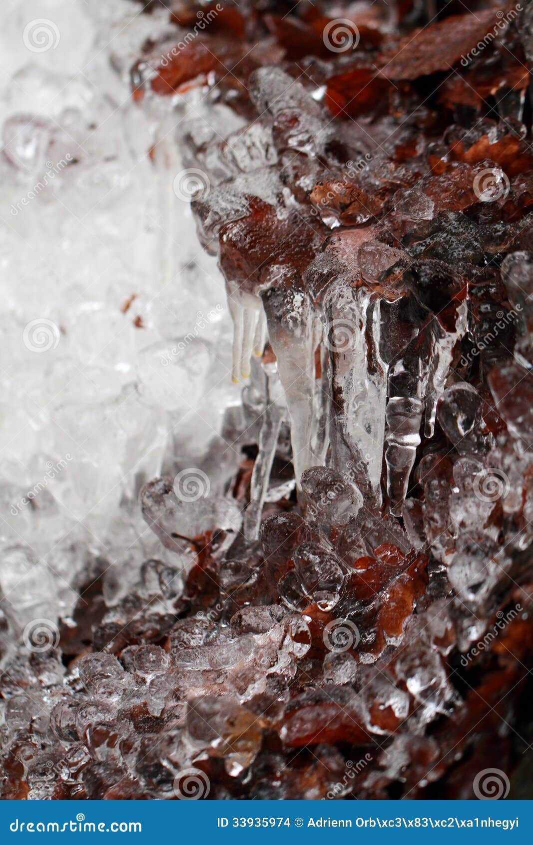 Ice macro stock photo. Image of frozen, winter, close - 33935974