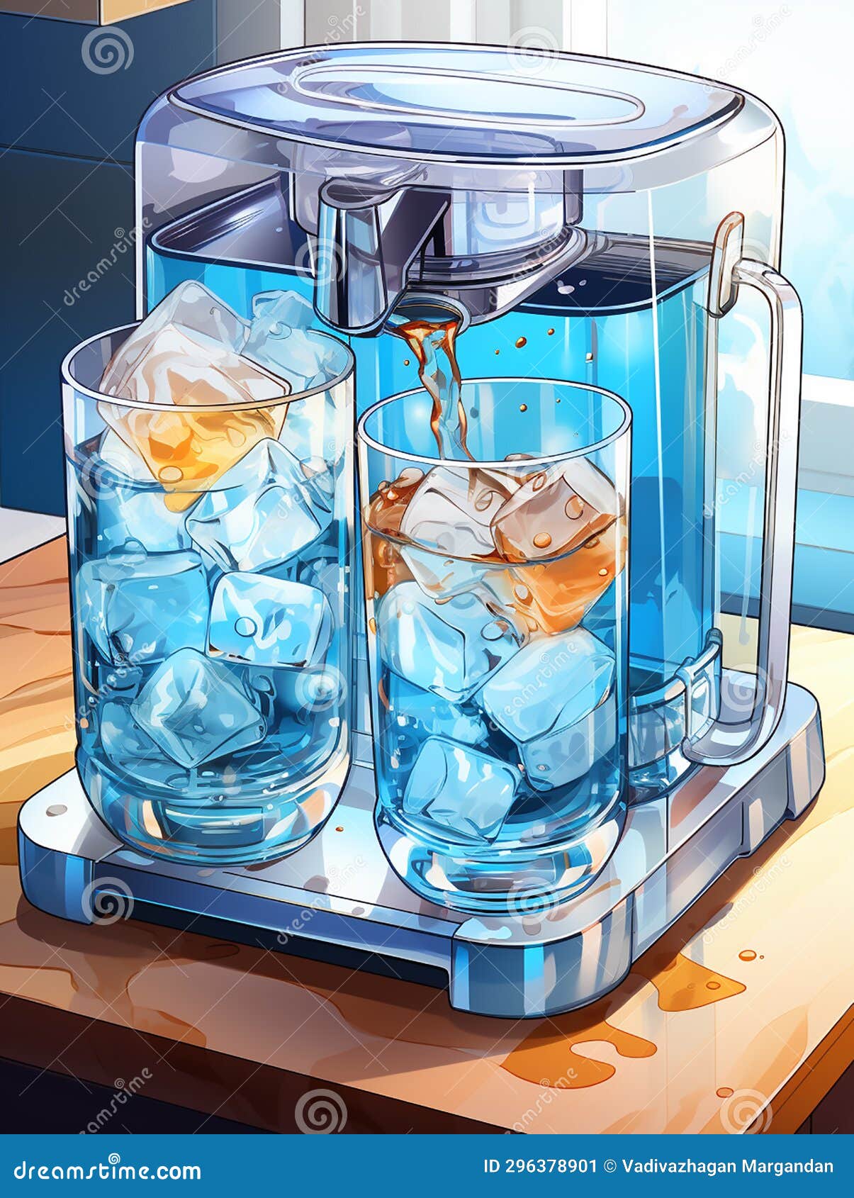 Ice Maker stock illustration. Illustration of modern - 296378901