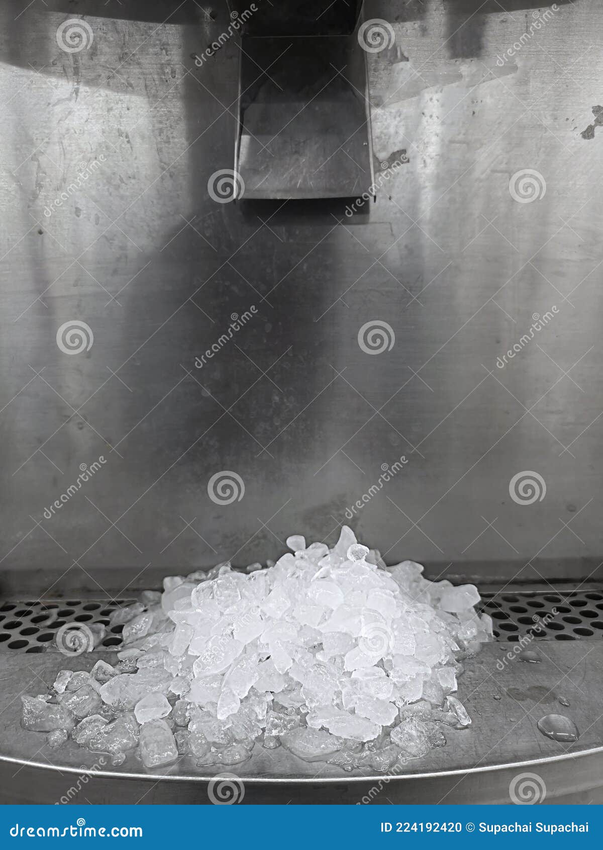 An Ice Making Machine Which Placed in Modern Restaurant Stock Photo ...
