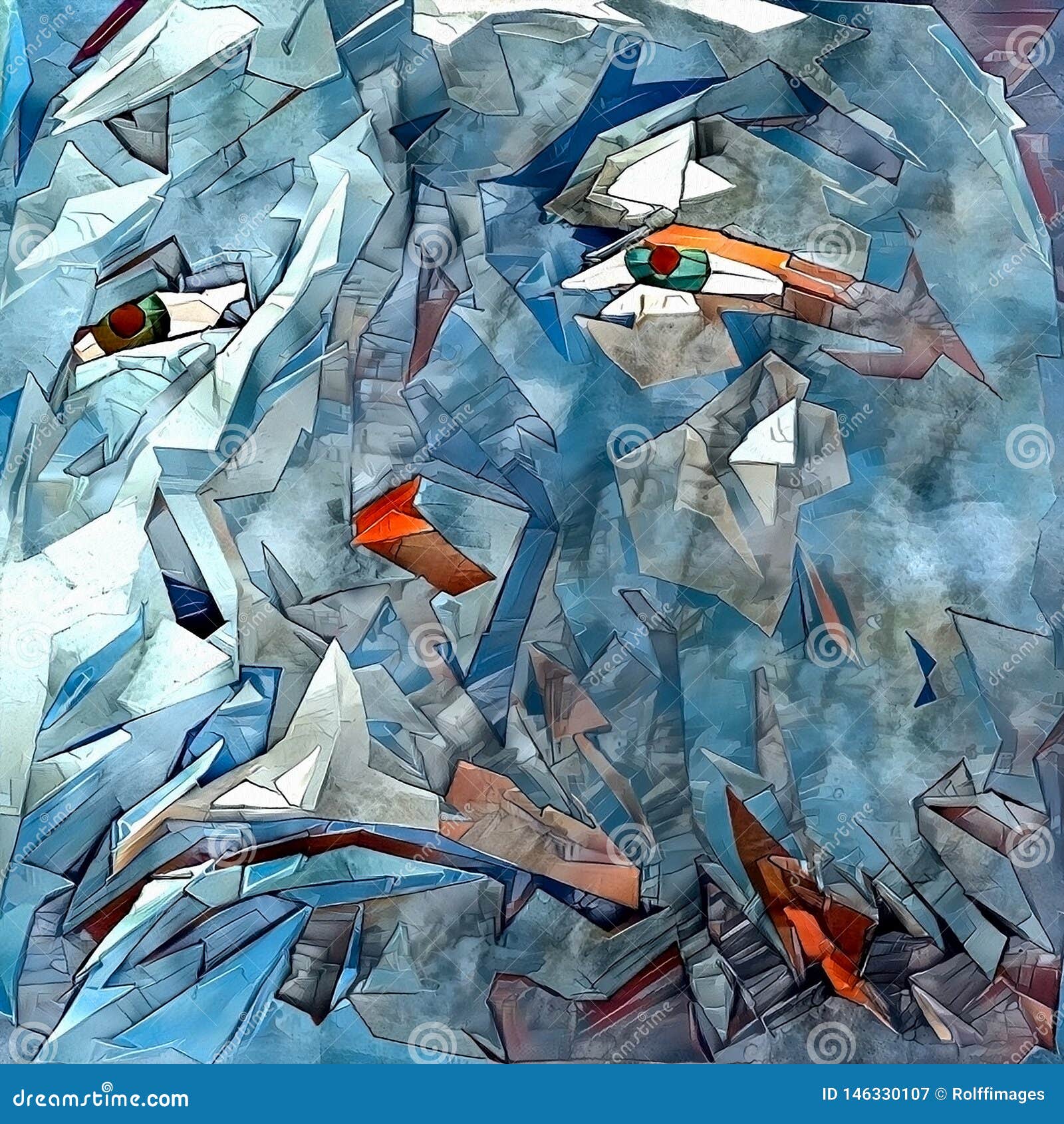 Ice Man stock illustration. Illustration of edges, grandfather - 146330107