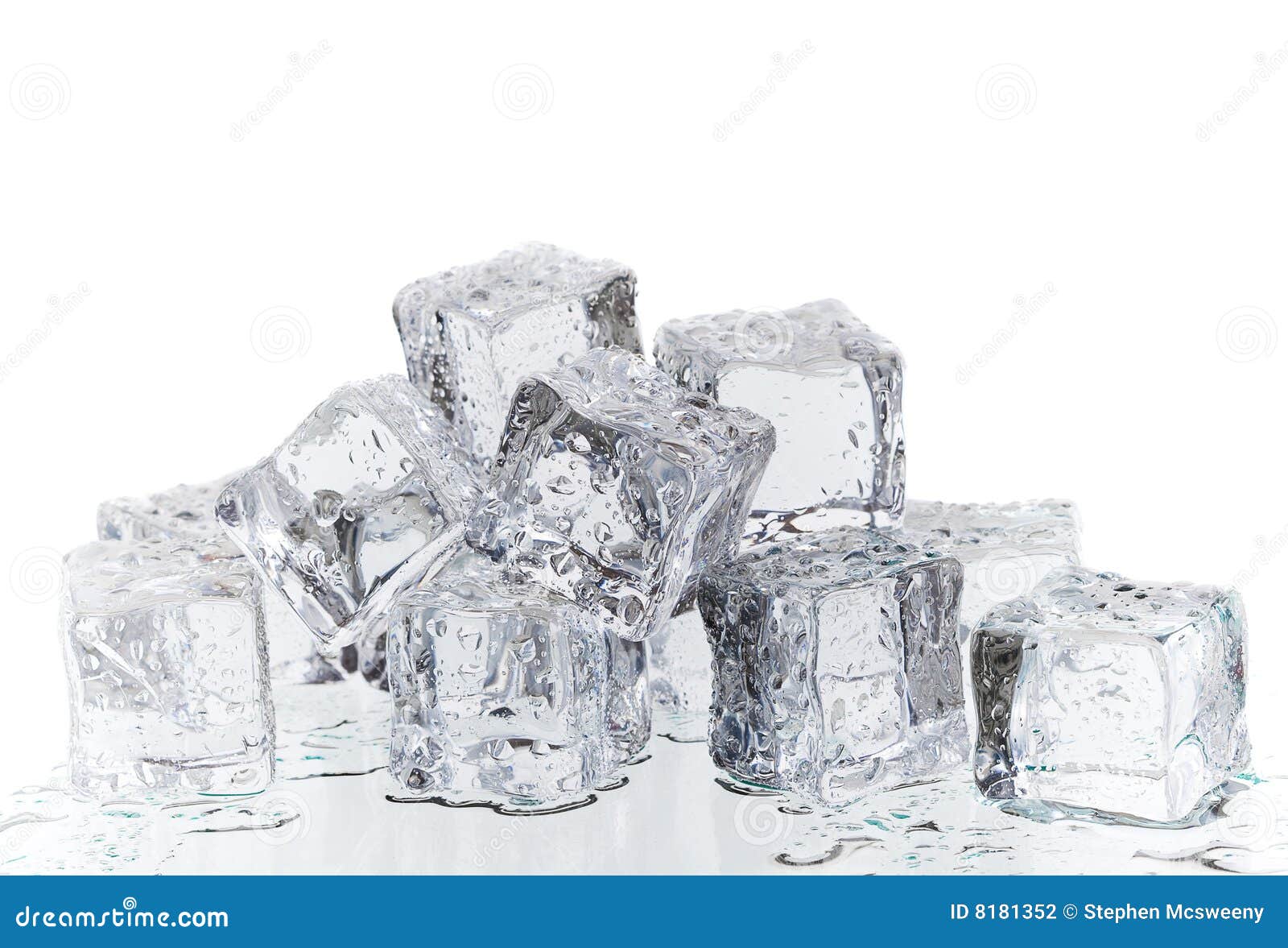 Ice melt stock photo. Image of detail, solid, square, isolated - 8181352