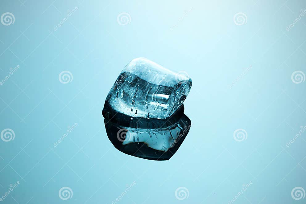 Ice melting on mirror stock photo. Image of freshness - 50440028