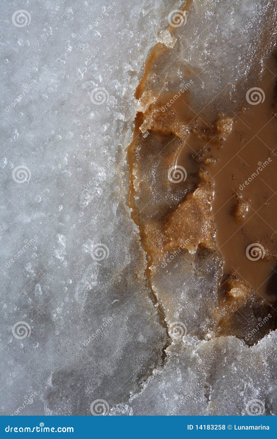 Ice Meltwater Soil on Red Clay Mud Stock Photo - Image of earth, mark ...