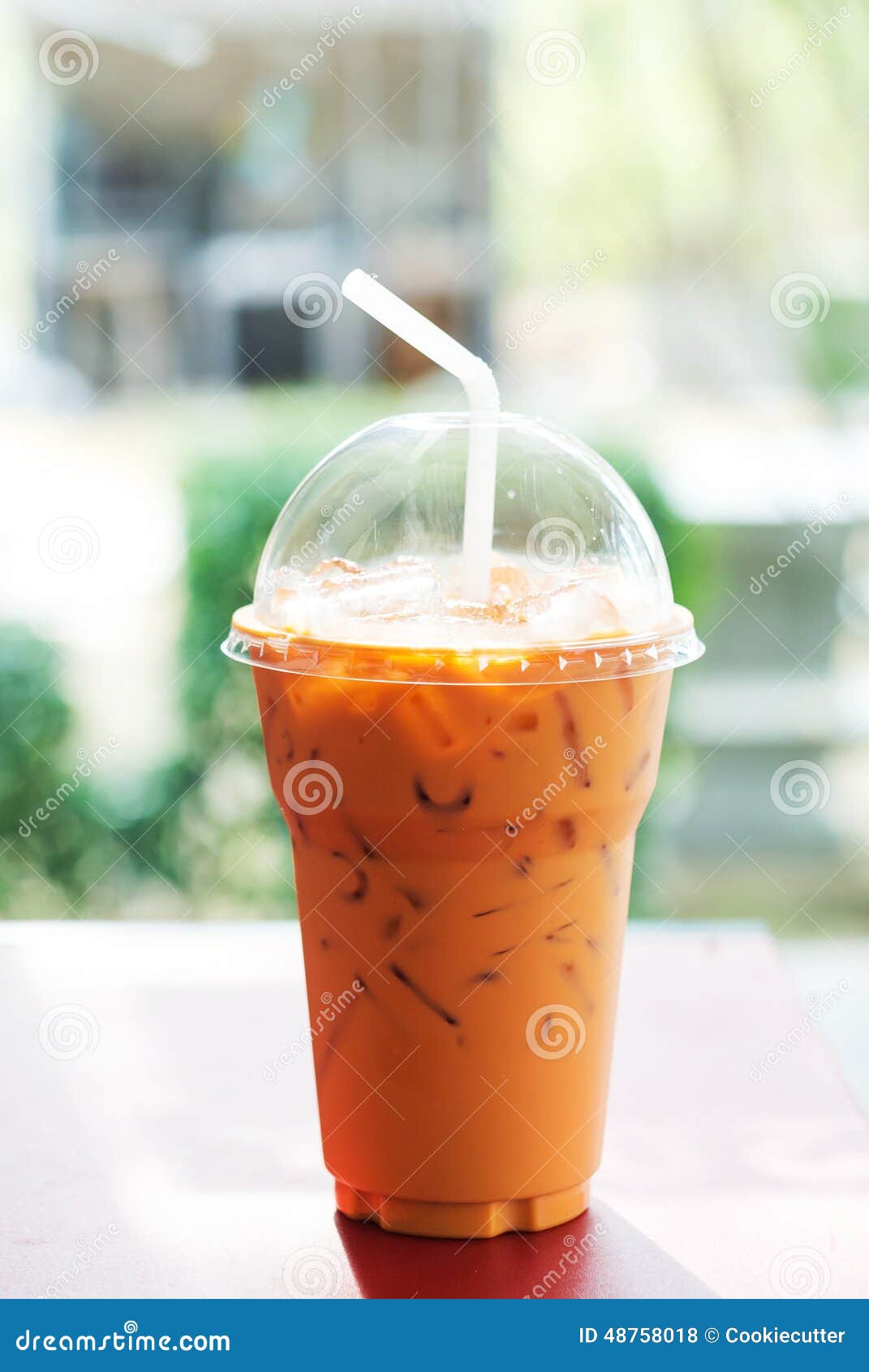 Ice milk tea stock photo. Image of cube, color, softness - 48758018