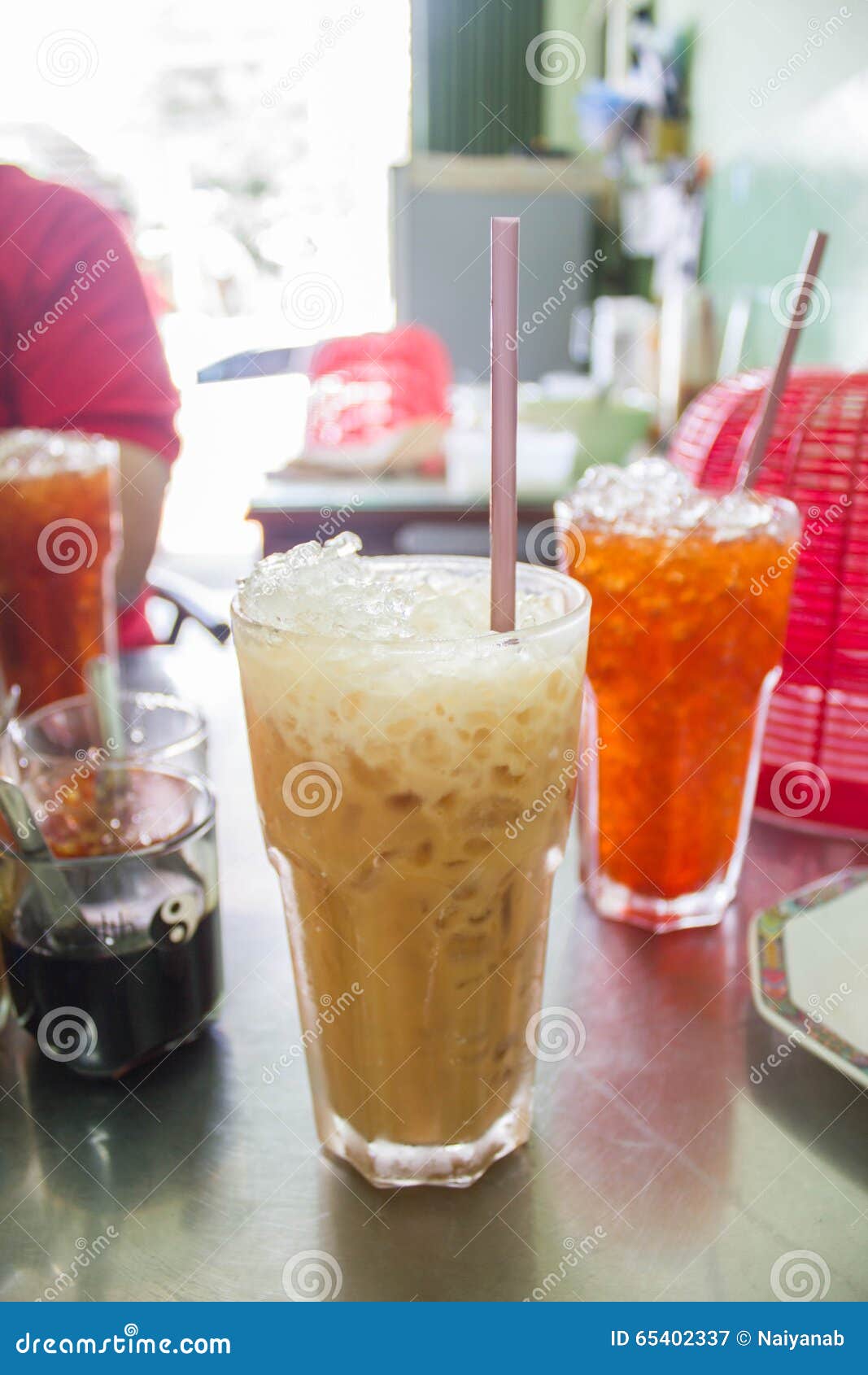 Ice milk tea stock image. Image of delicious, traditional - 65402337