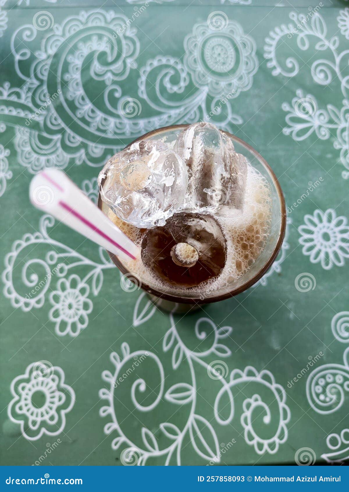 Ice Milo Drinks at Thai Restaurants. Stock Image - Image of flower ...
