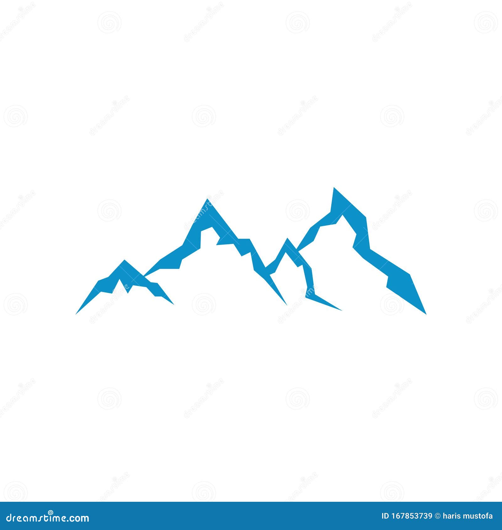 Ice Mountain Icon Design Template Vector Isolated Stock Vector ...