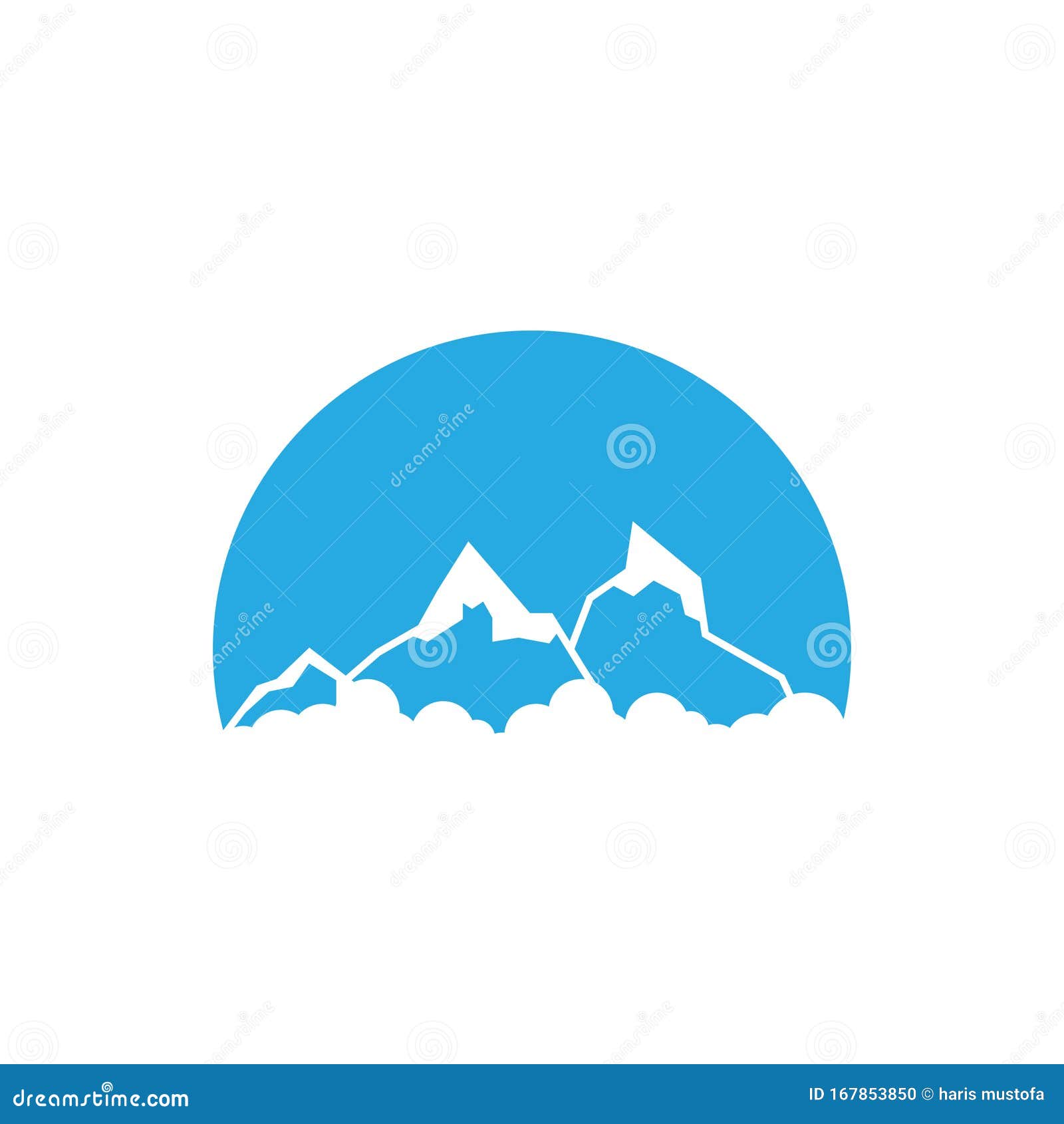 Ice Mountain Icon Design Template Vector Isolated Stock Vector ...