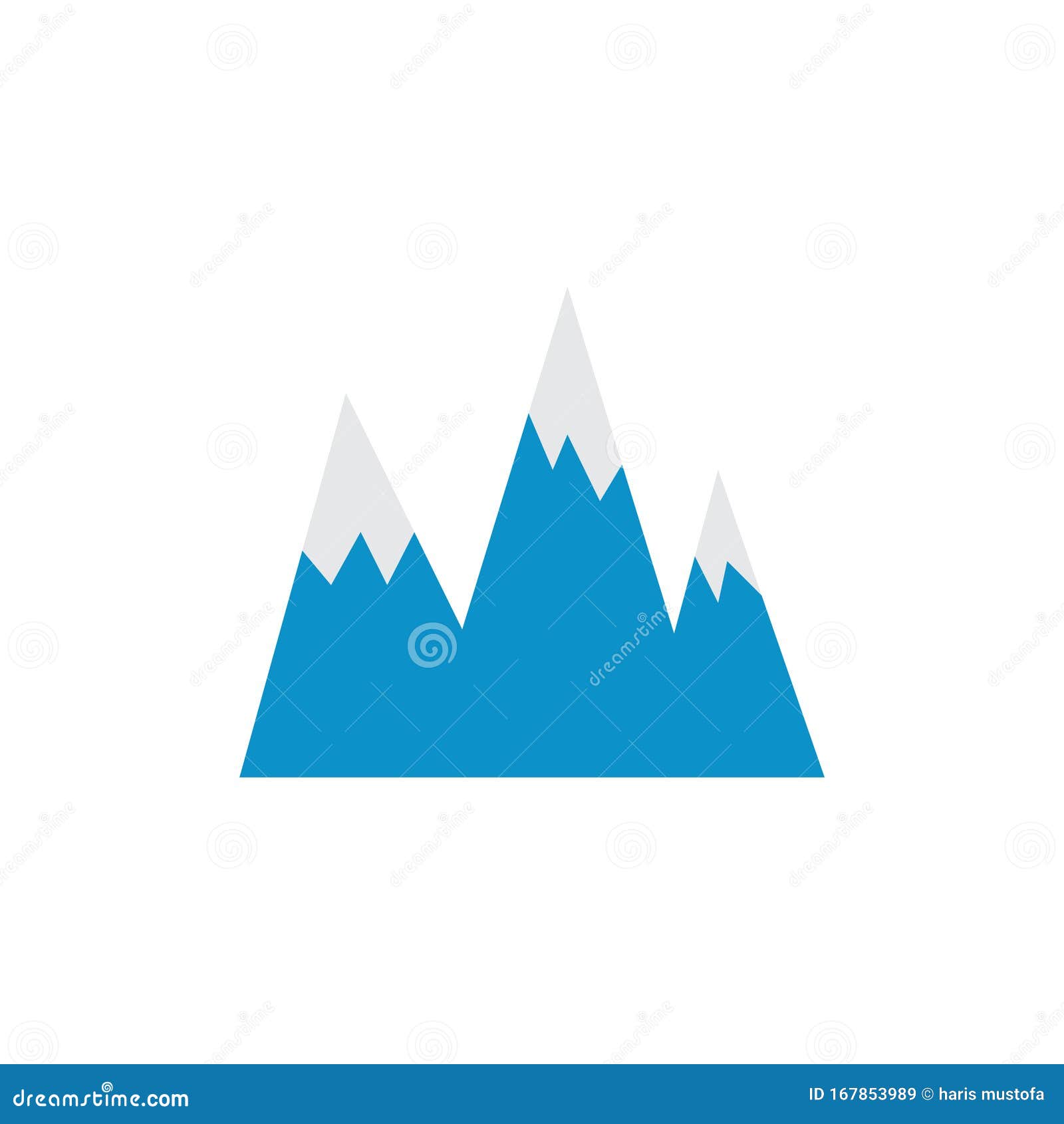 Ice Mountain Icon Design Template Vector Isolated Stock Vector ...